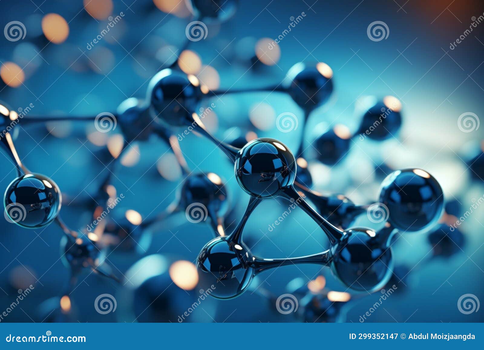 Science Molecular Structure Background with Atom Molecule Medical ...