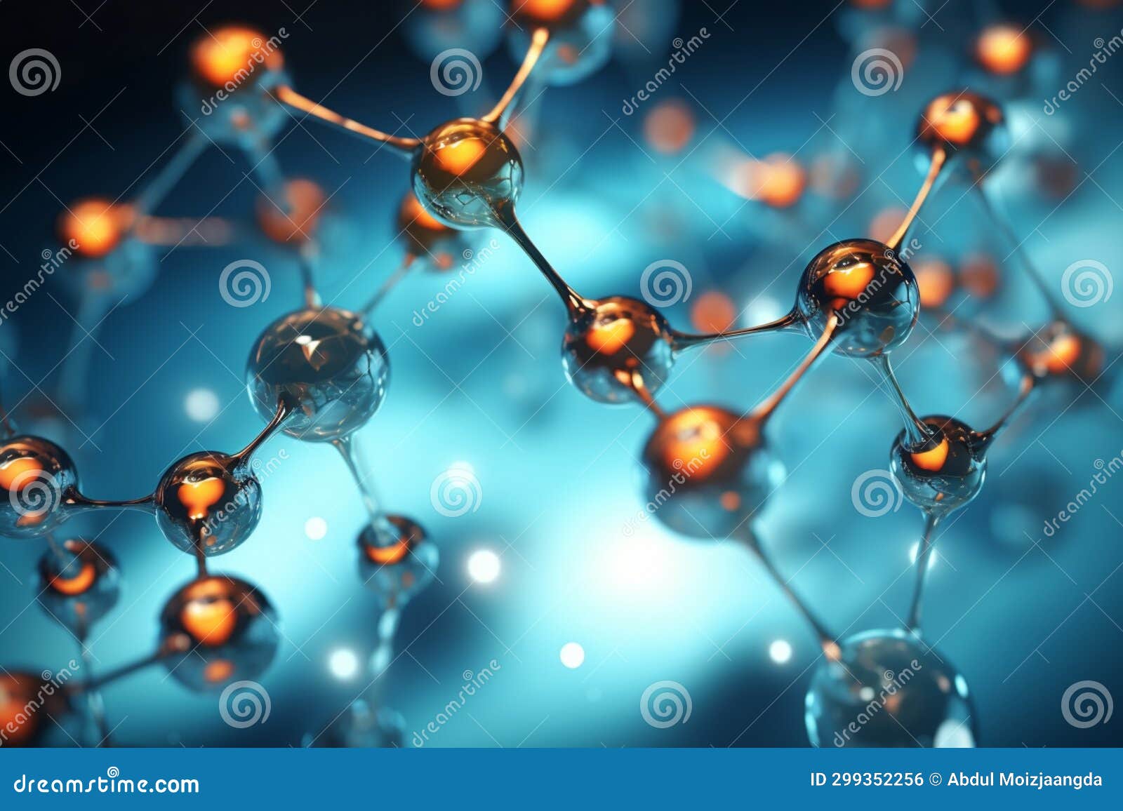 Science Molecular Structure Background with Atom Molecule Medical ...