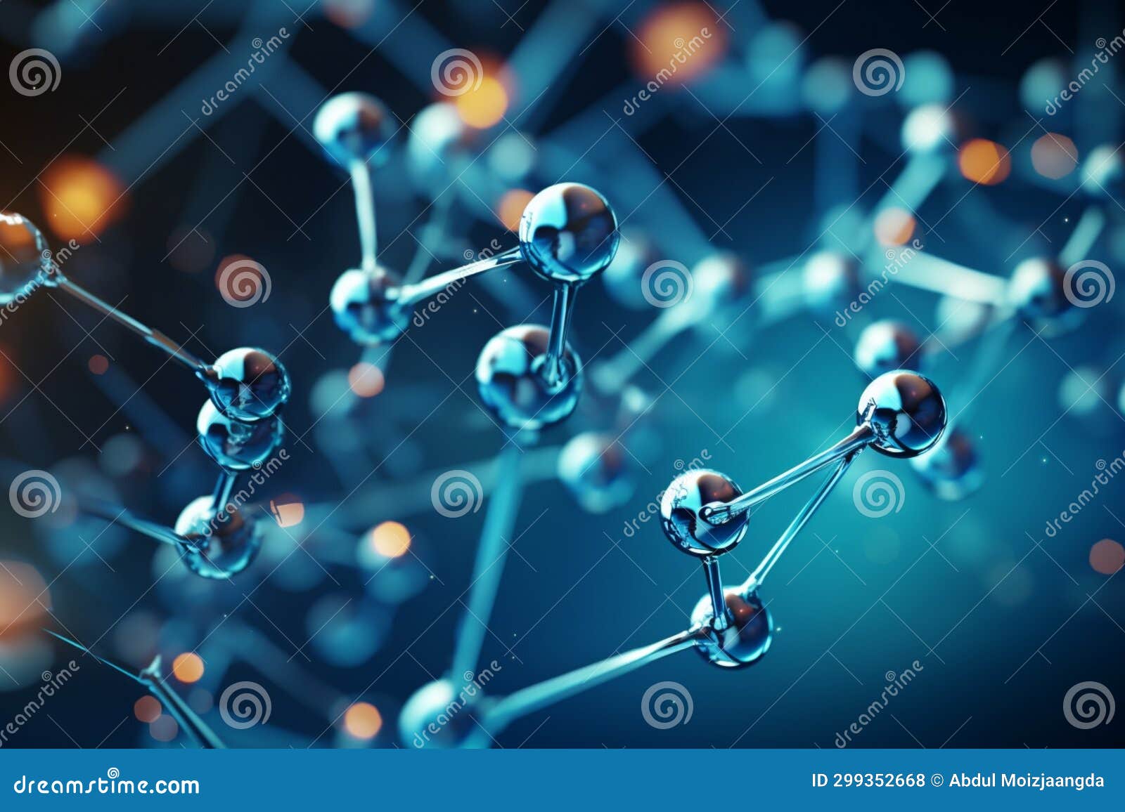 Science Molecular Structure Background with Atom Molecule Medical ...