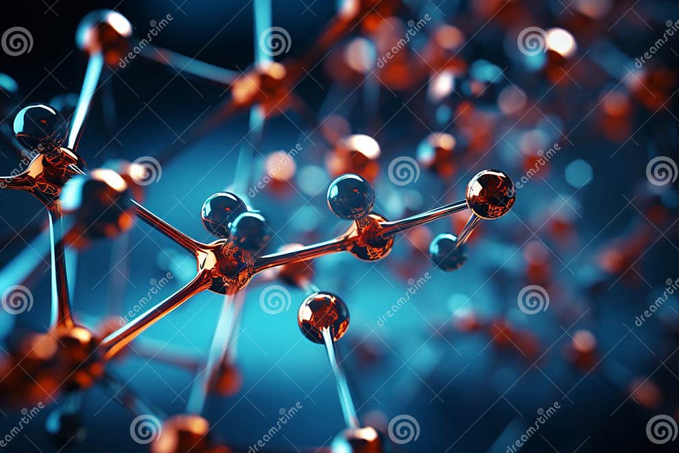 Science Molecular Structure Background with Atom Molecule Medical ...