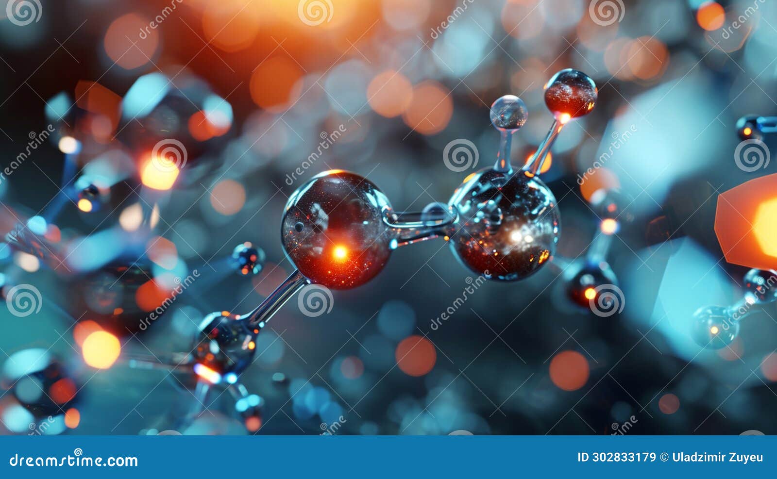 Science Molecule Background Stock Illustration - Illustration of ...