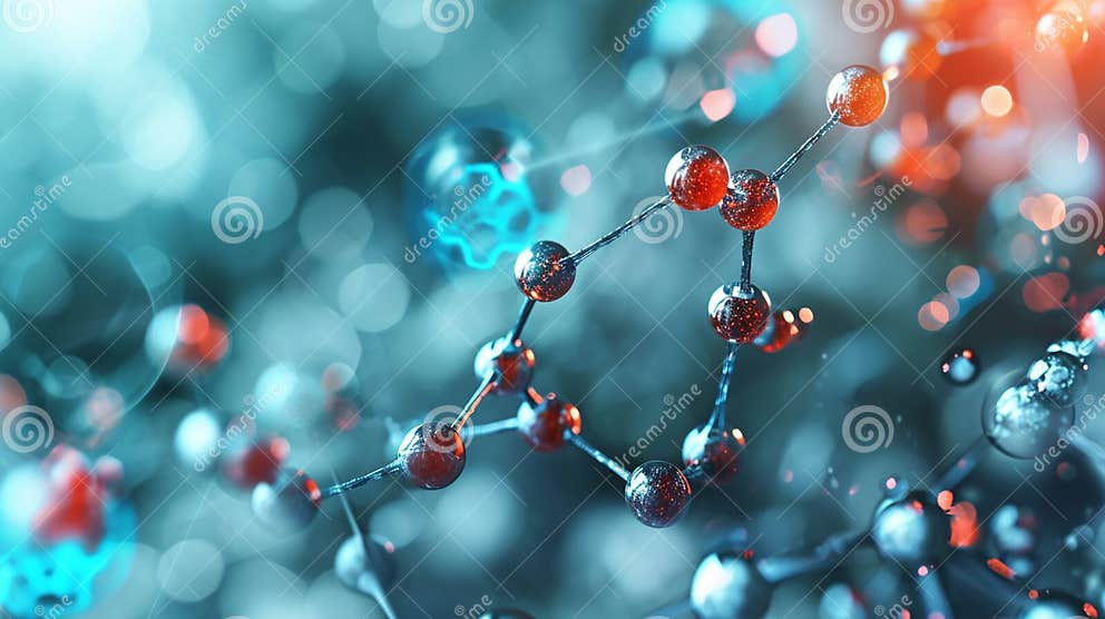 Science Molecule Background Stock Photo - Image of structure, oxygen ...