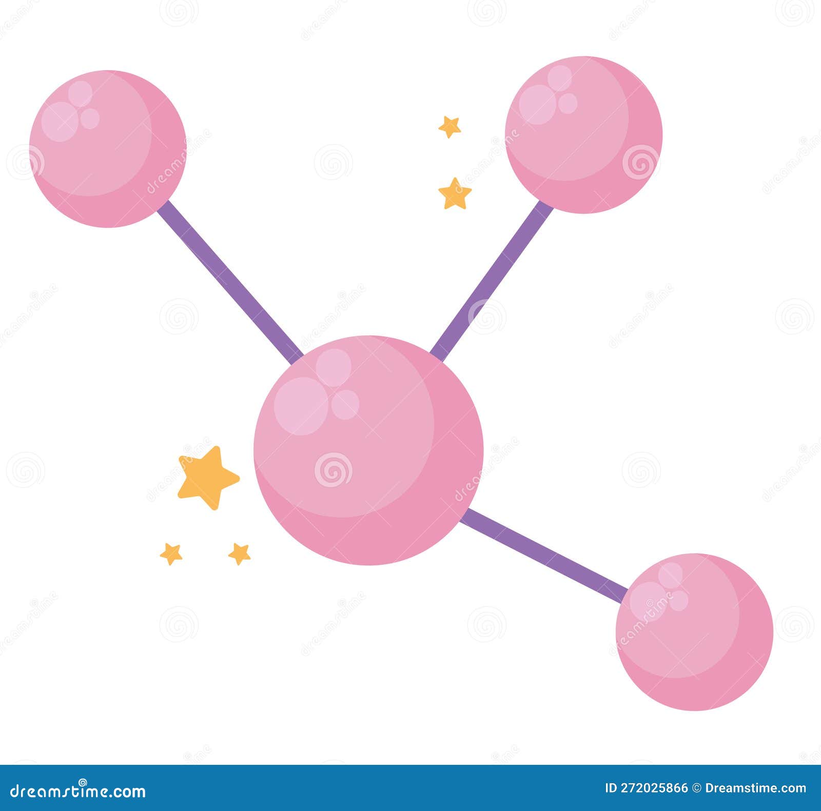 Science molecule design stock vector. Illustration of pink - 272025866