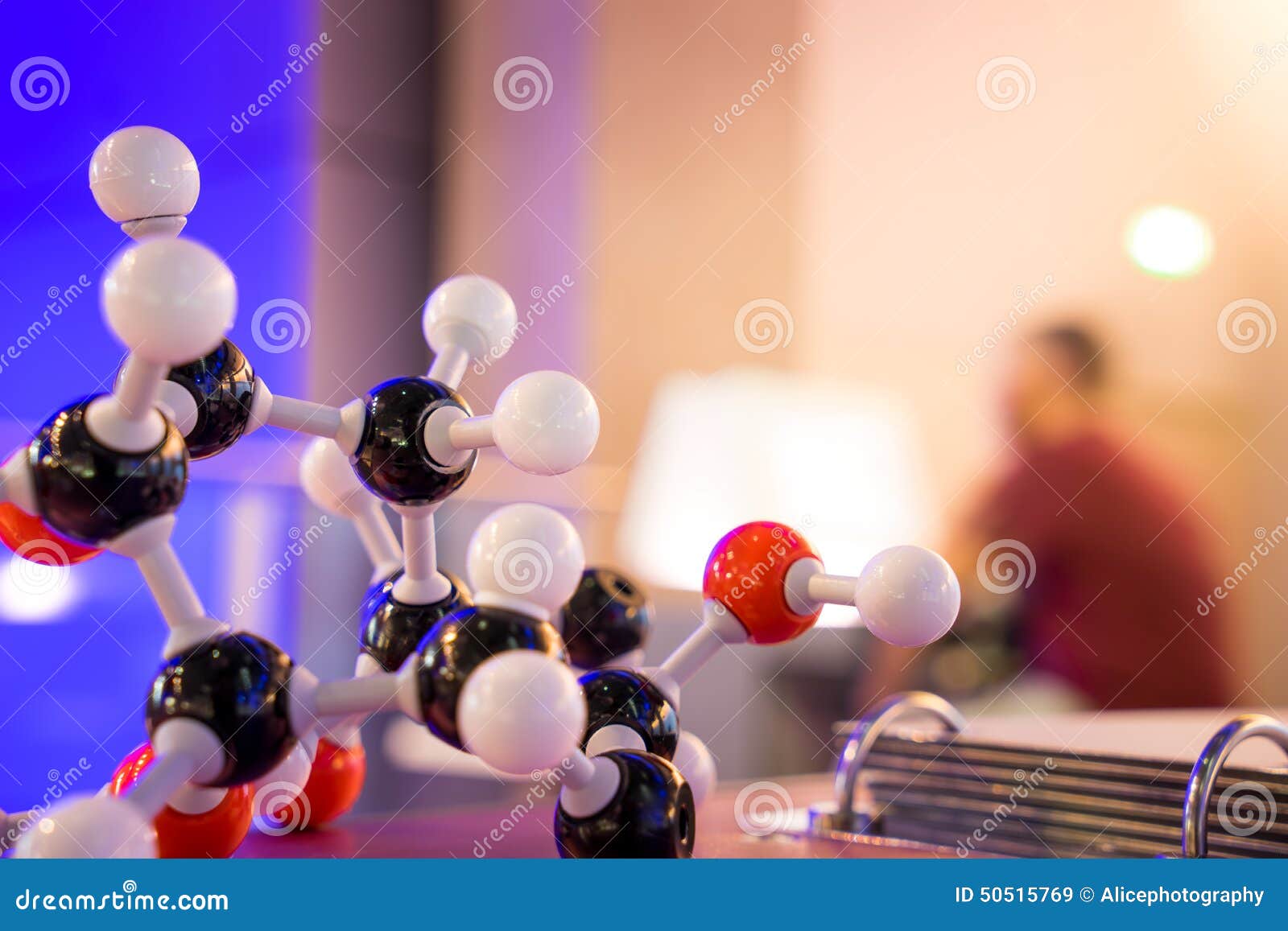 Science Molecule DNA Model Structure, Business Teamwork Concept Stock ...