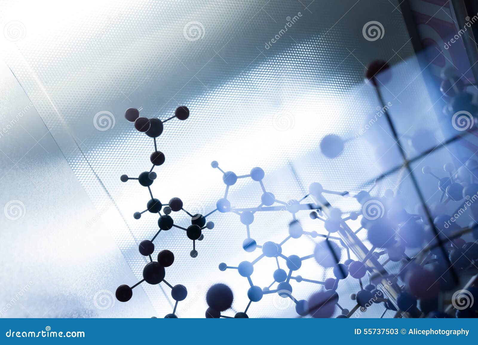 Science Molecule DNA Model Structure, Business Teamwork Concept Stock ...