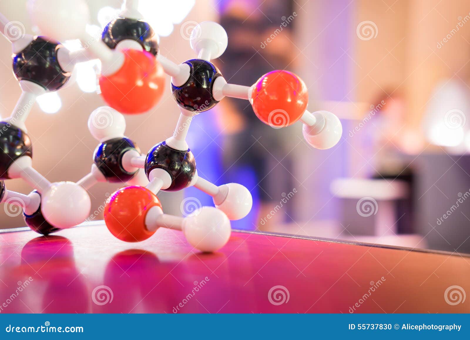 Science Molecule DNA Model Structure, Business Teamwork Concept Stock ...