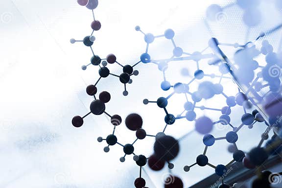 Science Molecule DNA Model Structure, Business Teamwork Concept Stock ...