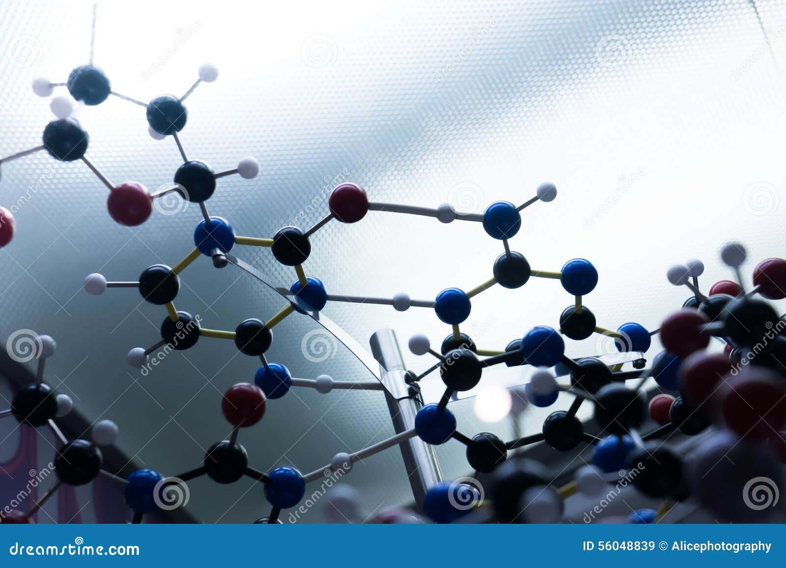 Science Molecule DNA Model Structure, Business Teamwork Concept Stock ...