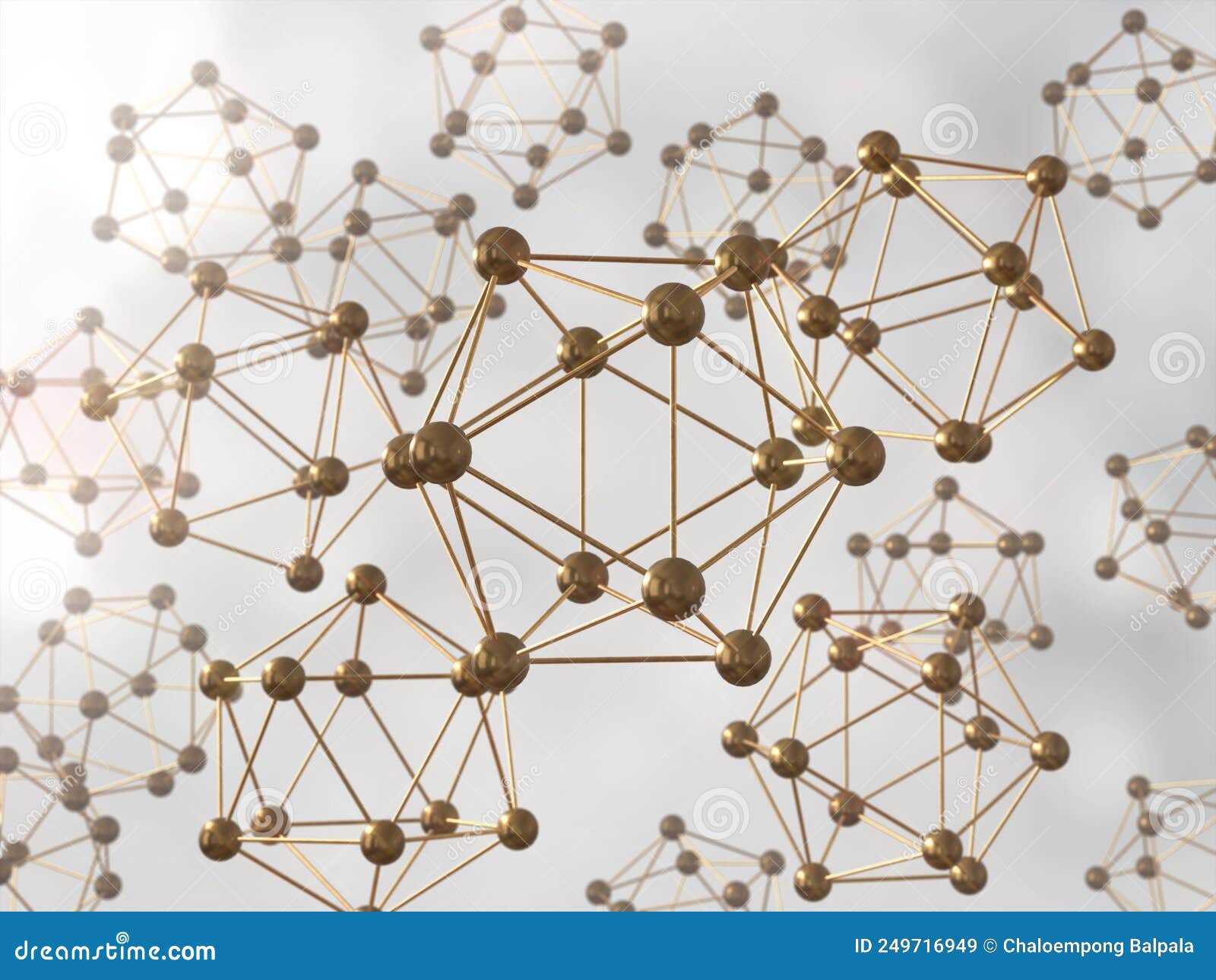 CG Model Structure Form Of Nucleus Atom Nuclear Explode Bomb Emit X-ray ...