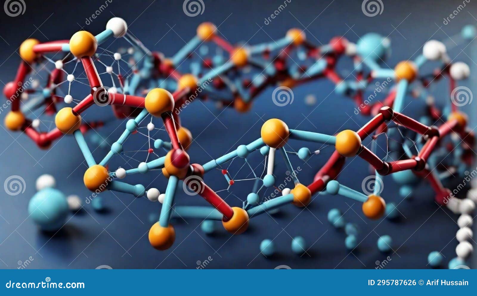 Science Molecule, Molecular DNA Model Structure Stock Illustration ...