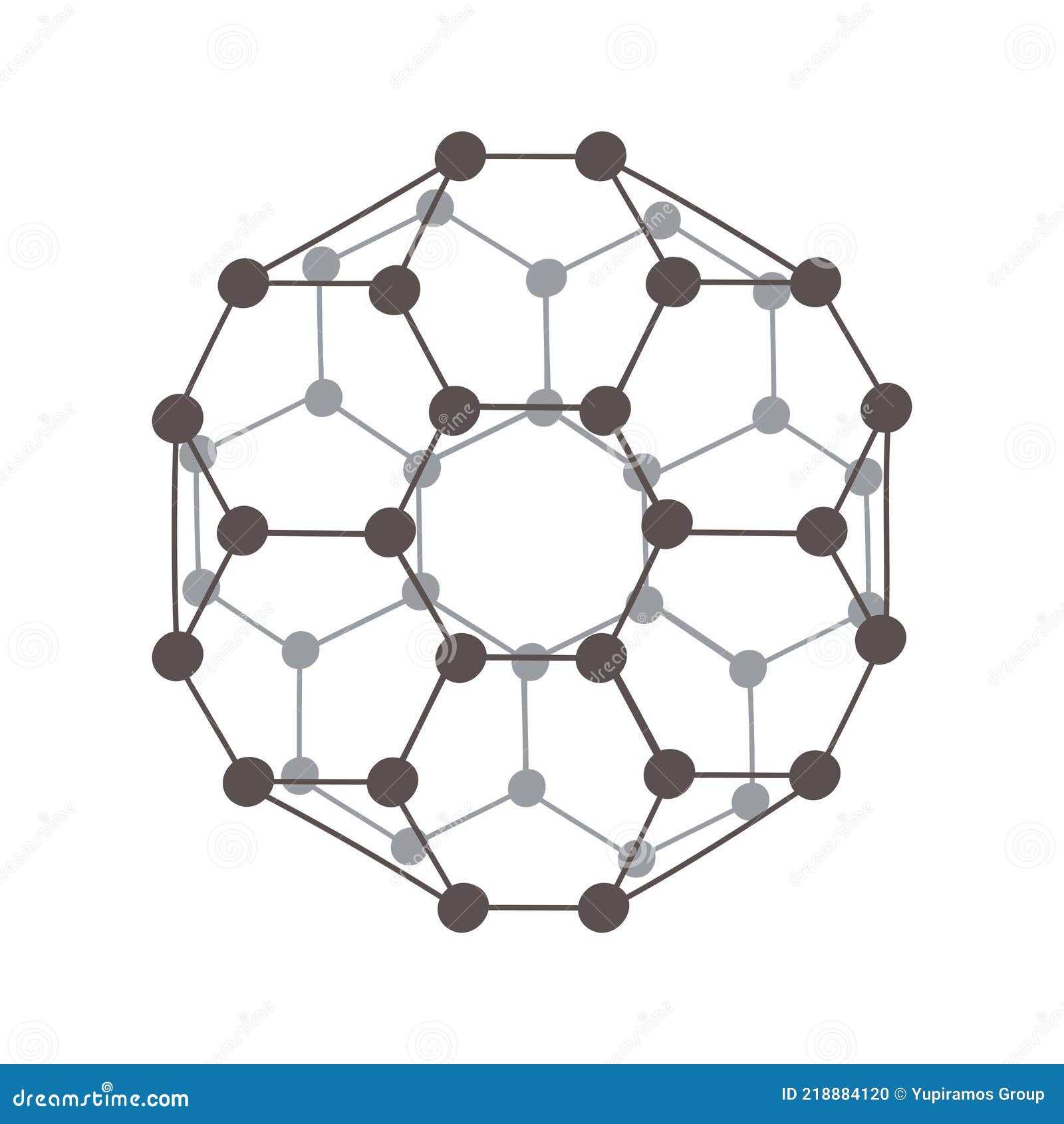 Science molecule model stock vector. Illustration of model - 218884120