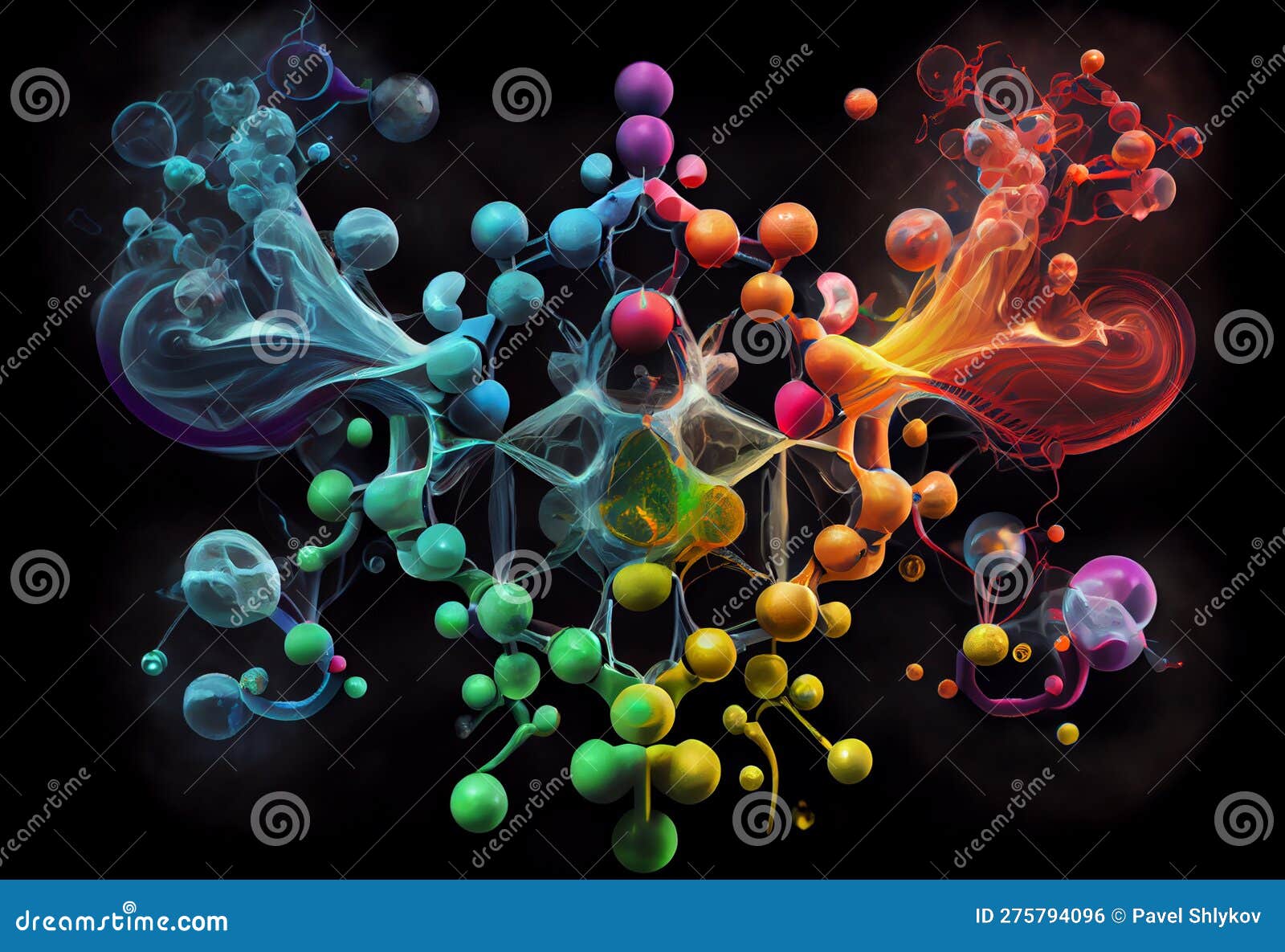 Science Molecule, Model Structure Stock Photo - Image of formula ...