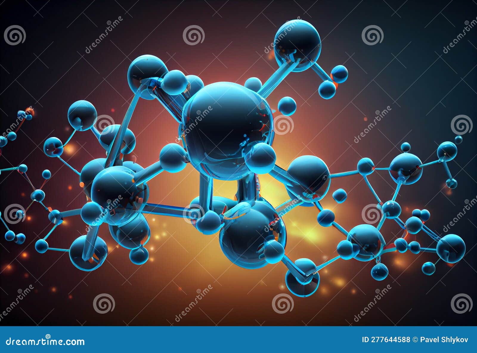 Science Molecule, Model Structure Stock Photo - Image of development ...