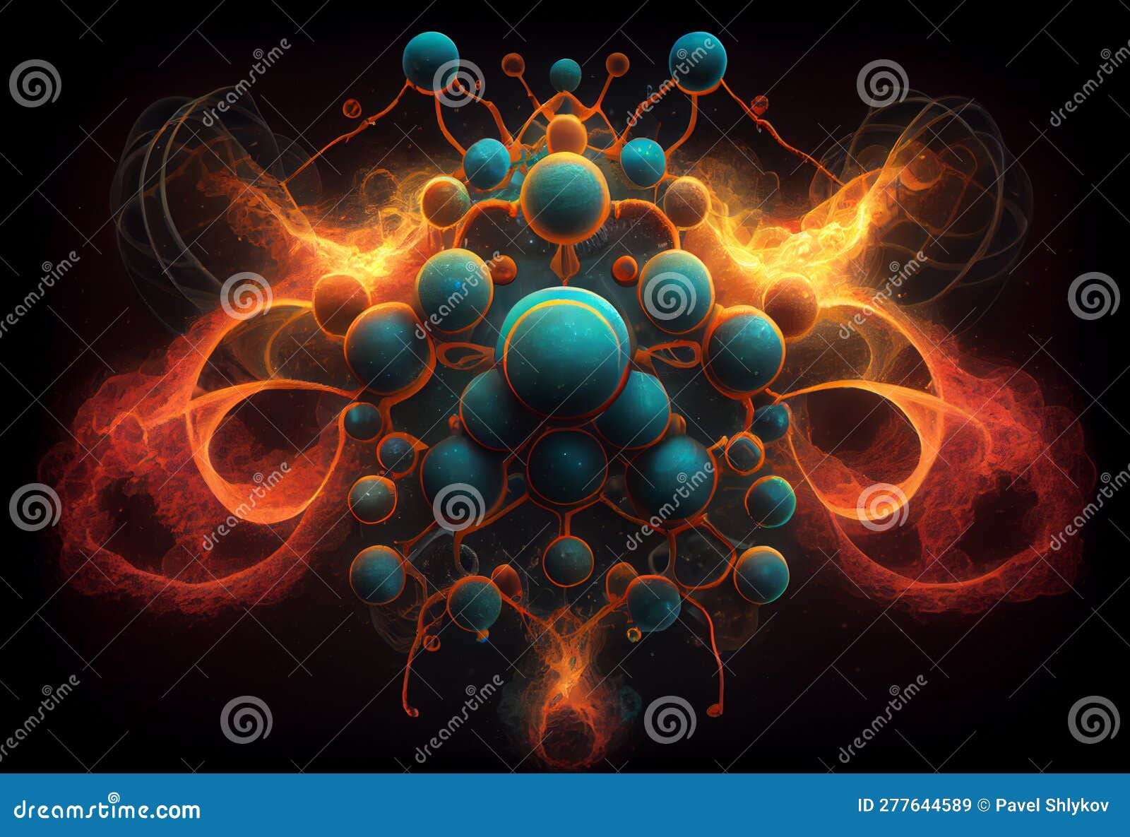 Science Molecule, Model Structure Stock Image - Image of technology ...
