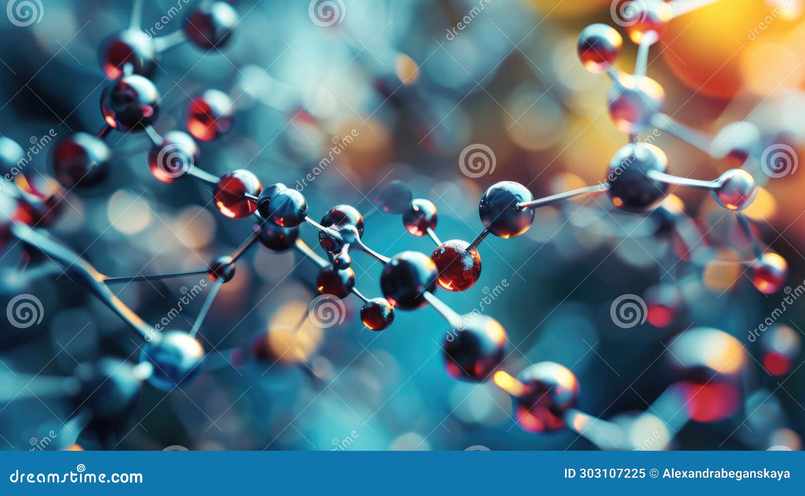 Science Molecule, Molecular DNA Model Structure Stock Illustration ...