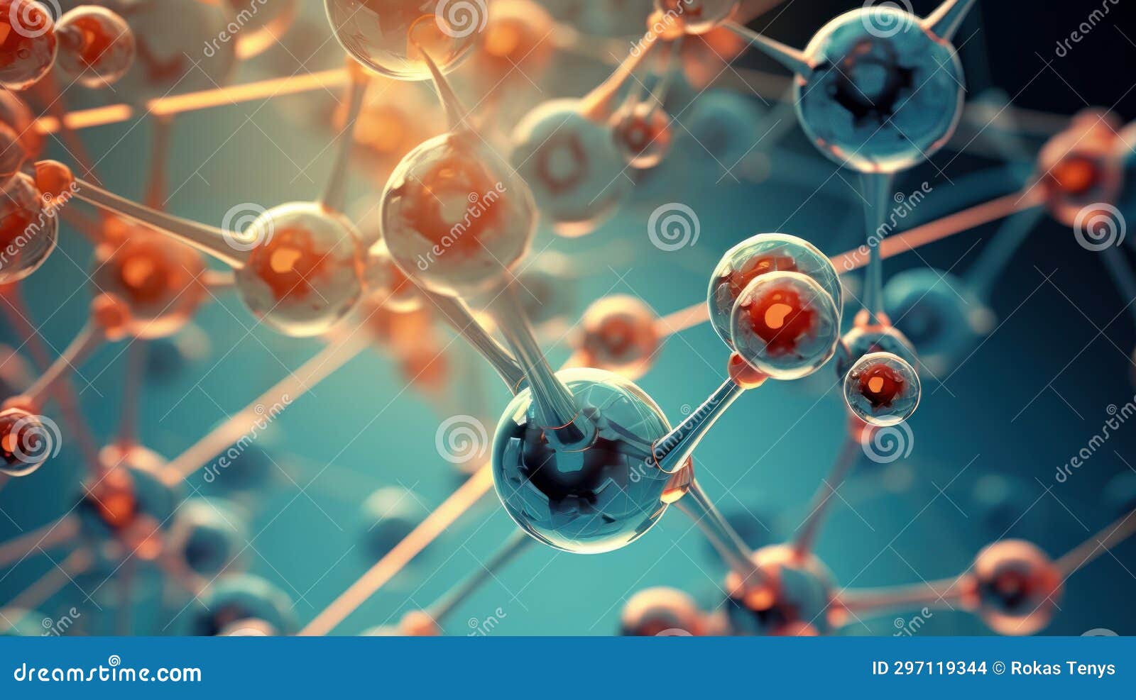 Science Molecule, Molecular DNA Model Structure Stock Illustration ...