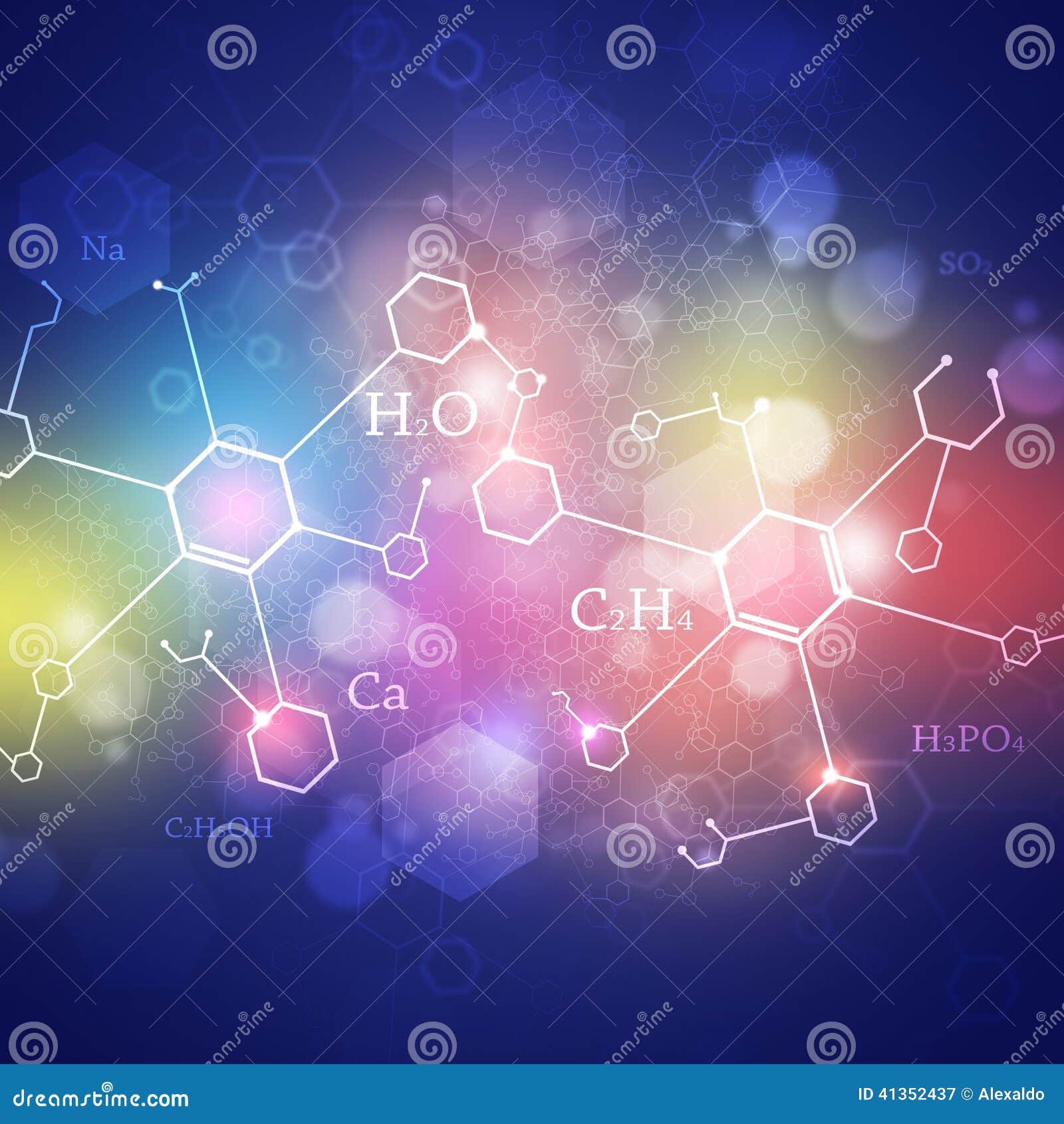 Science Multicolor Abstract Background Stock Illustration ...