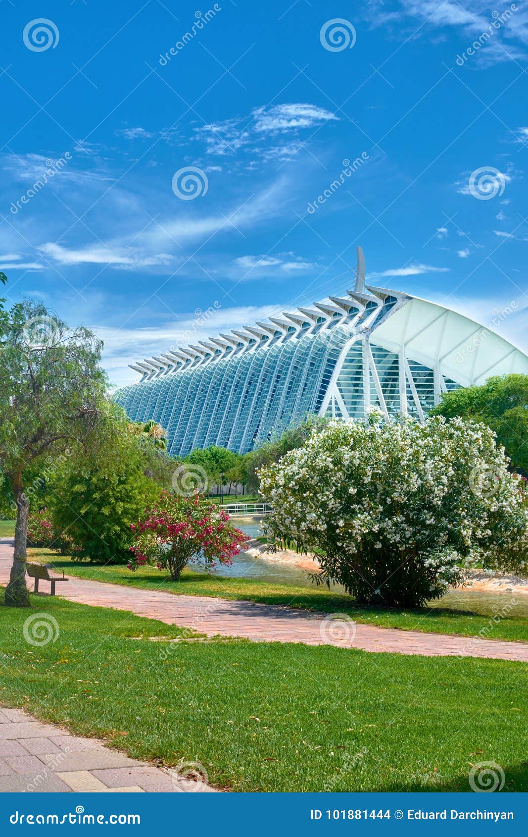 Science Museum of Valencia editorial stock image. Image of park - 101881444