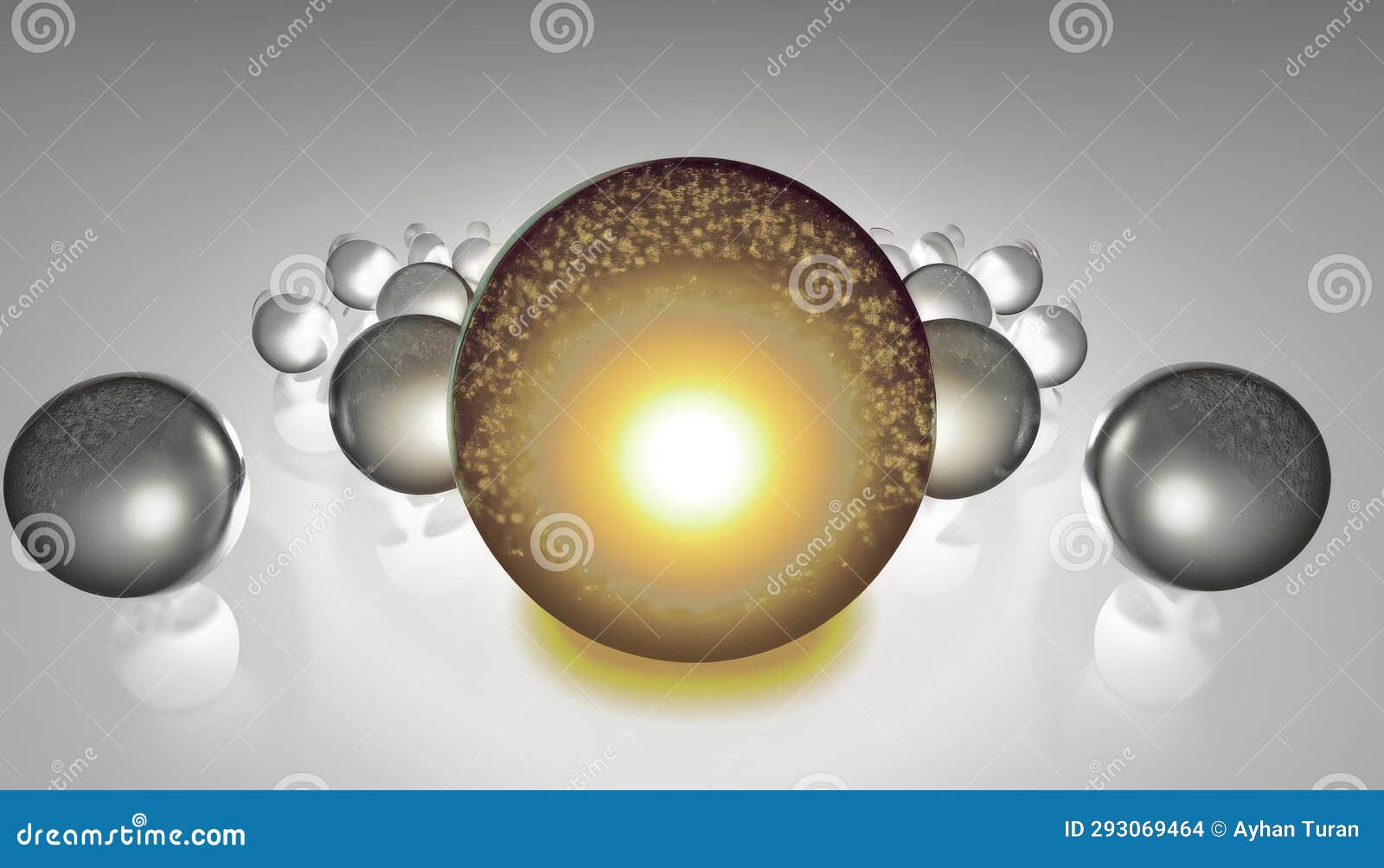 Science , Neon Light and Chemistry Background , 3d Illustration Concept ...