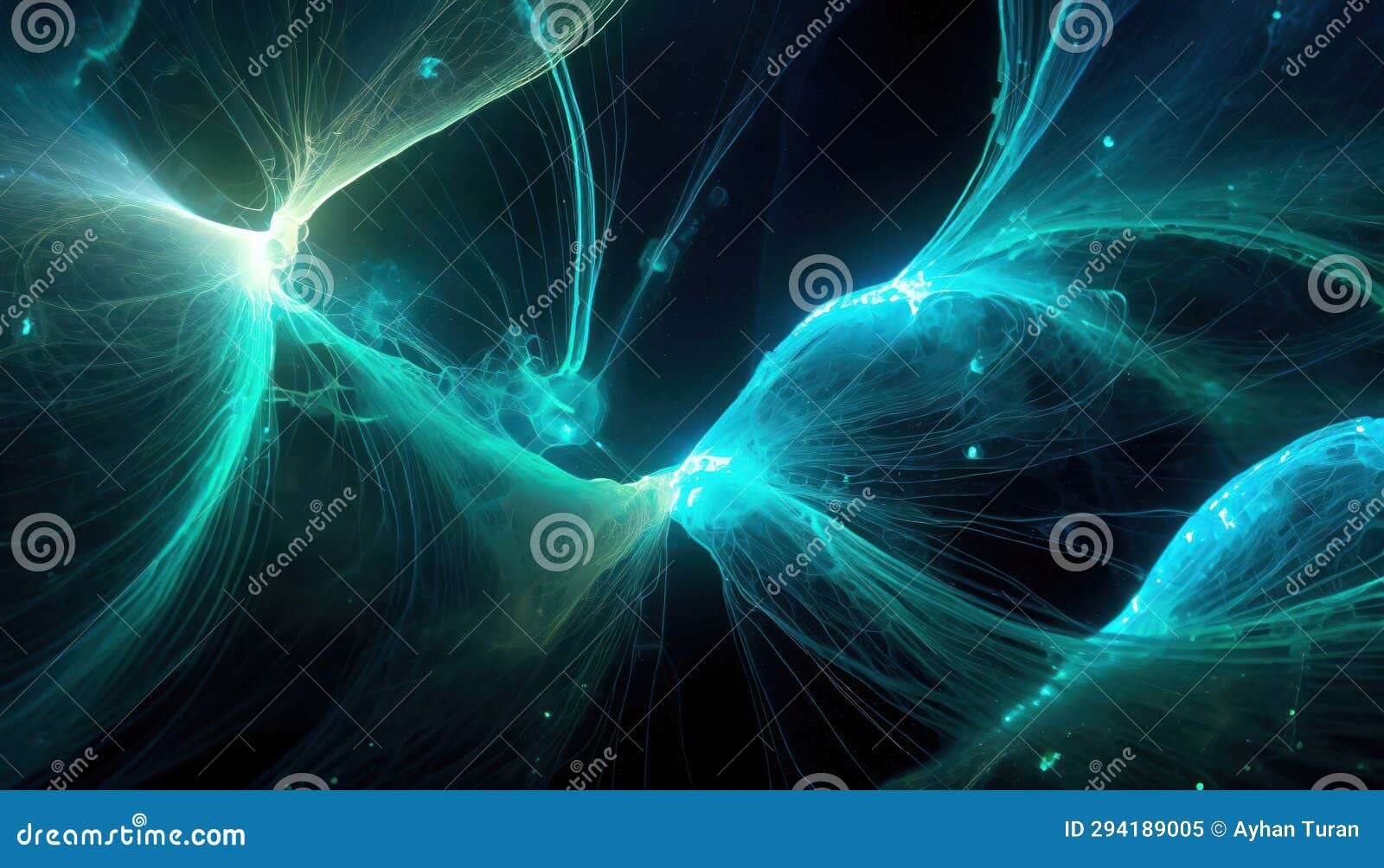 Science , Neon Light and Chemistry Background , 3d Illustration Concept ...