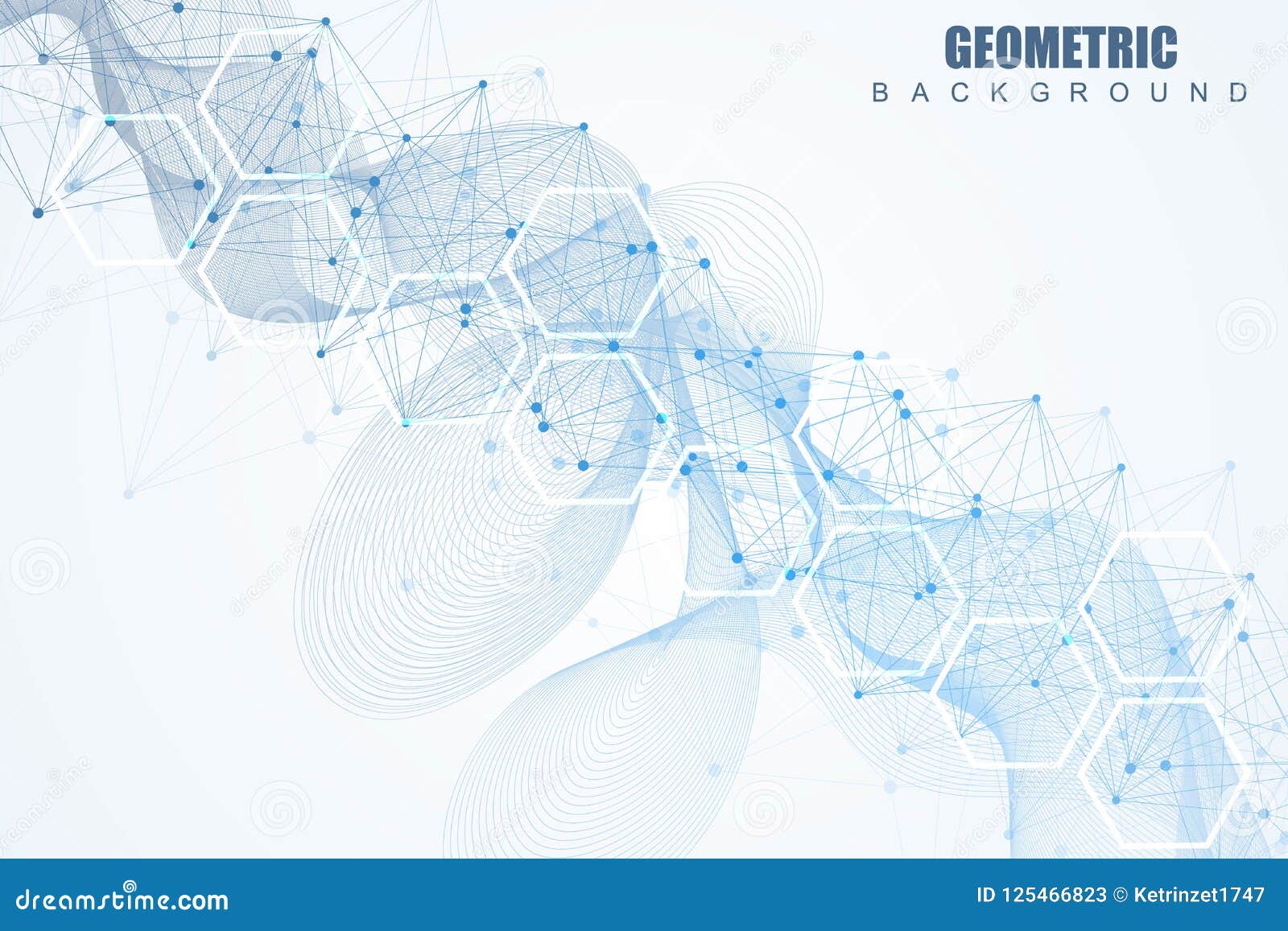 Science Network Pattern Connecting Lines And Dots Global Network Connection Vector Stock