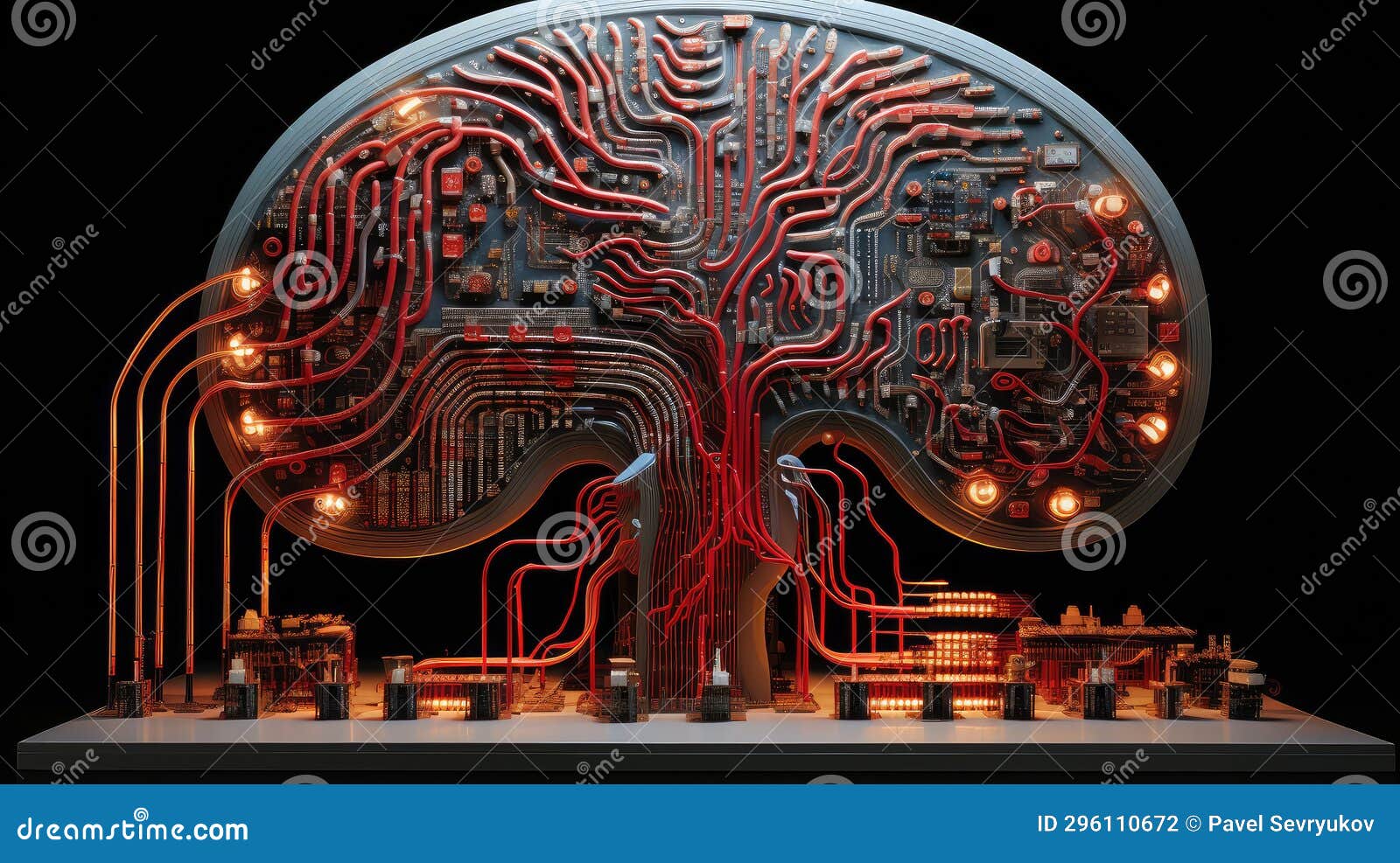 Science Neuromorphic Computer Create Stock Photo - Image of computer ...