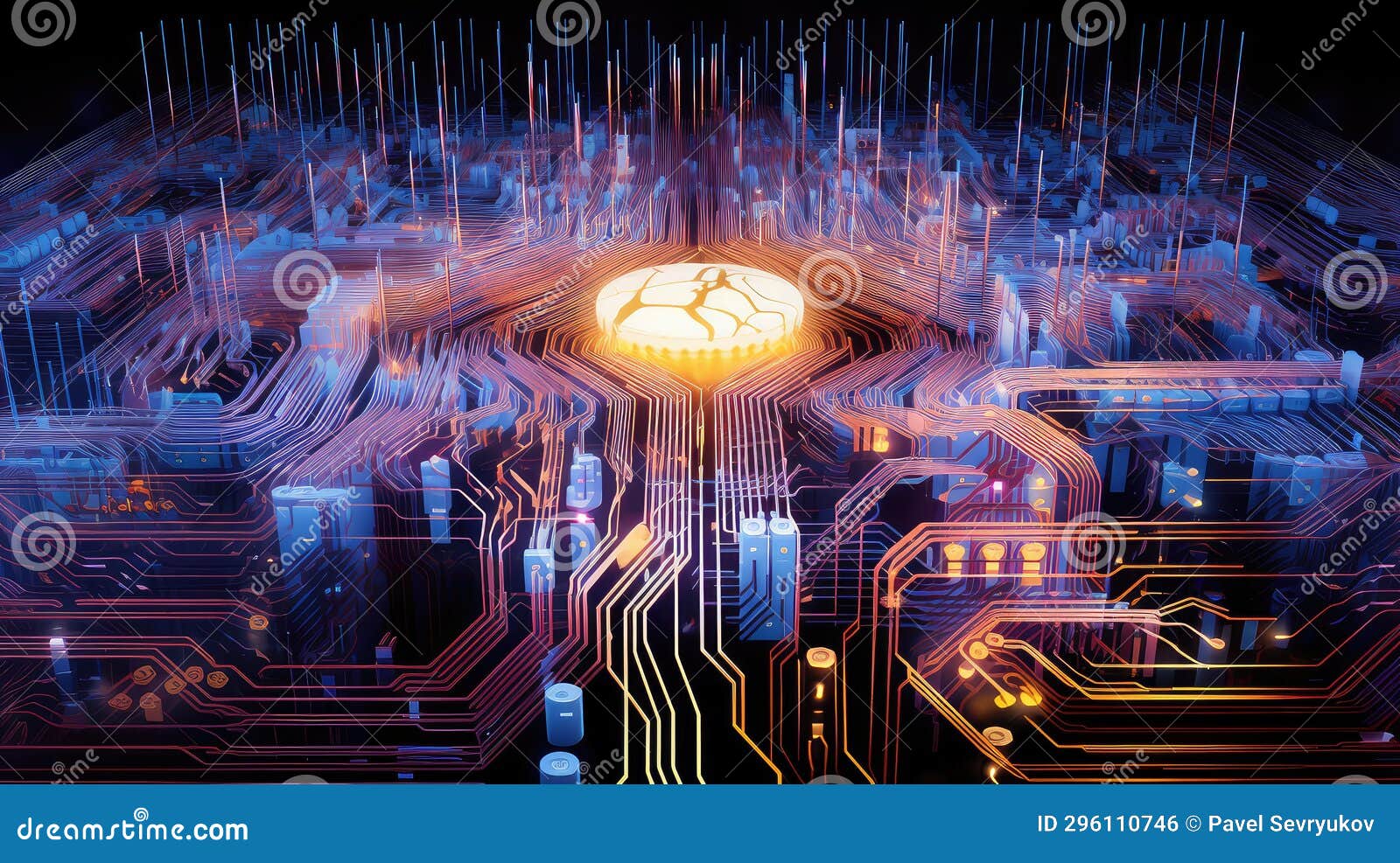 Science Neuromorphic Computing Create Stock Photo - Image of computing ...