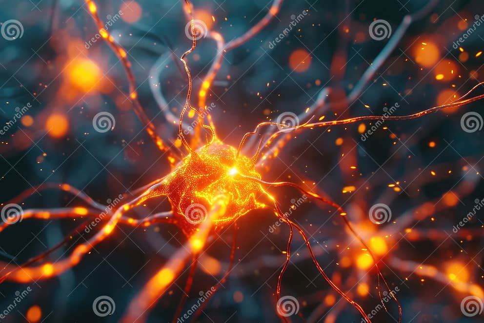 The Science of Neuron Activity a Visual Exploration Stock Illustration ...