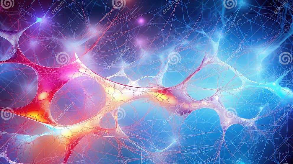 Science Neuroscience Abstract Molecular Stock Illustration ...