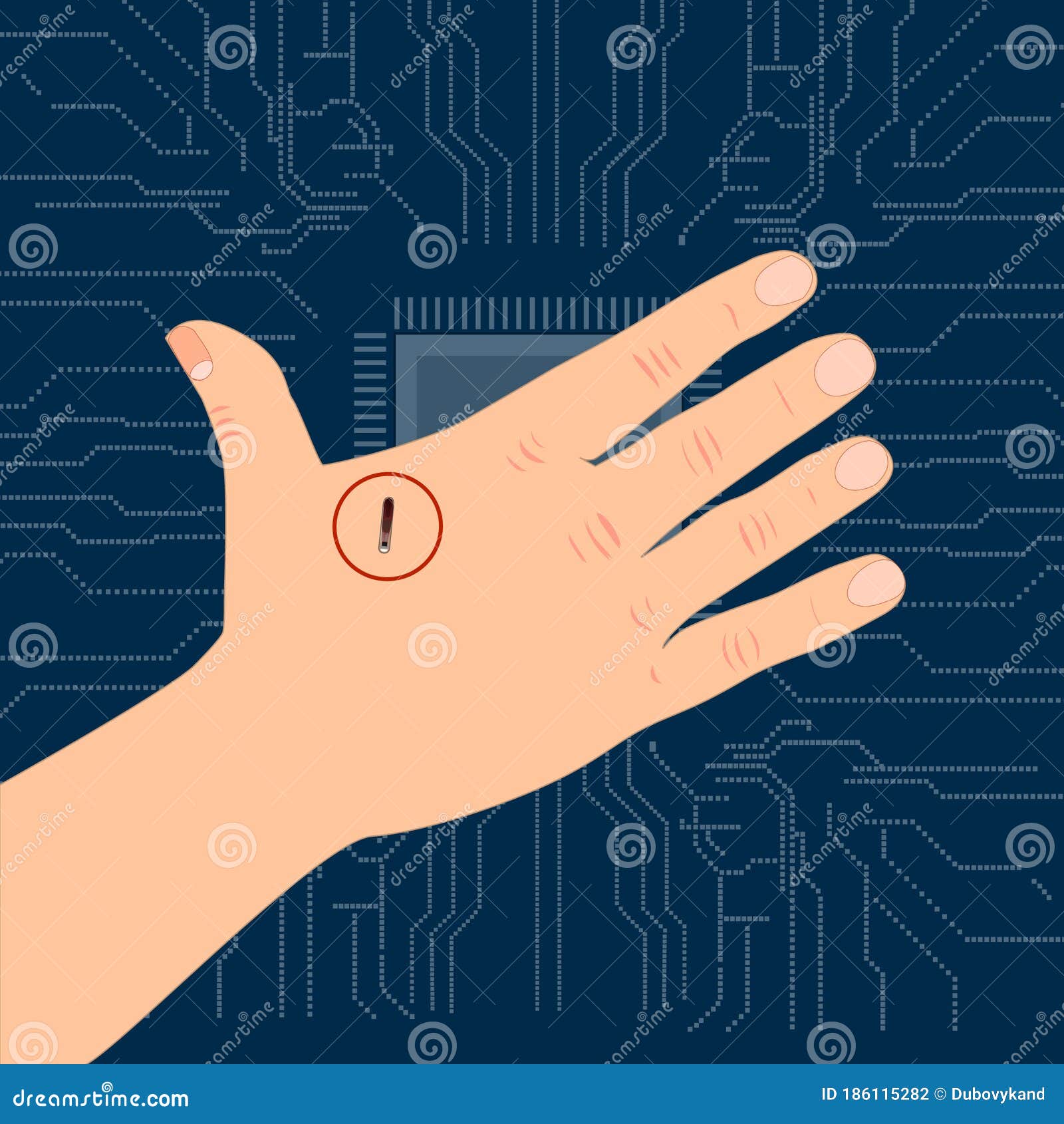 Science with No Limits. You As Object Under Control Stock Vector ...