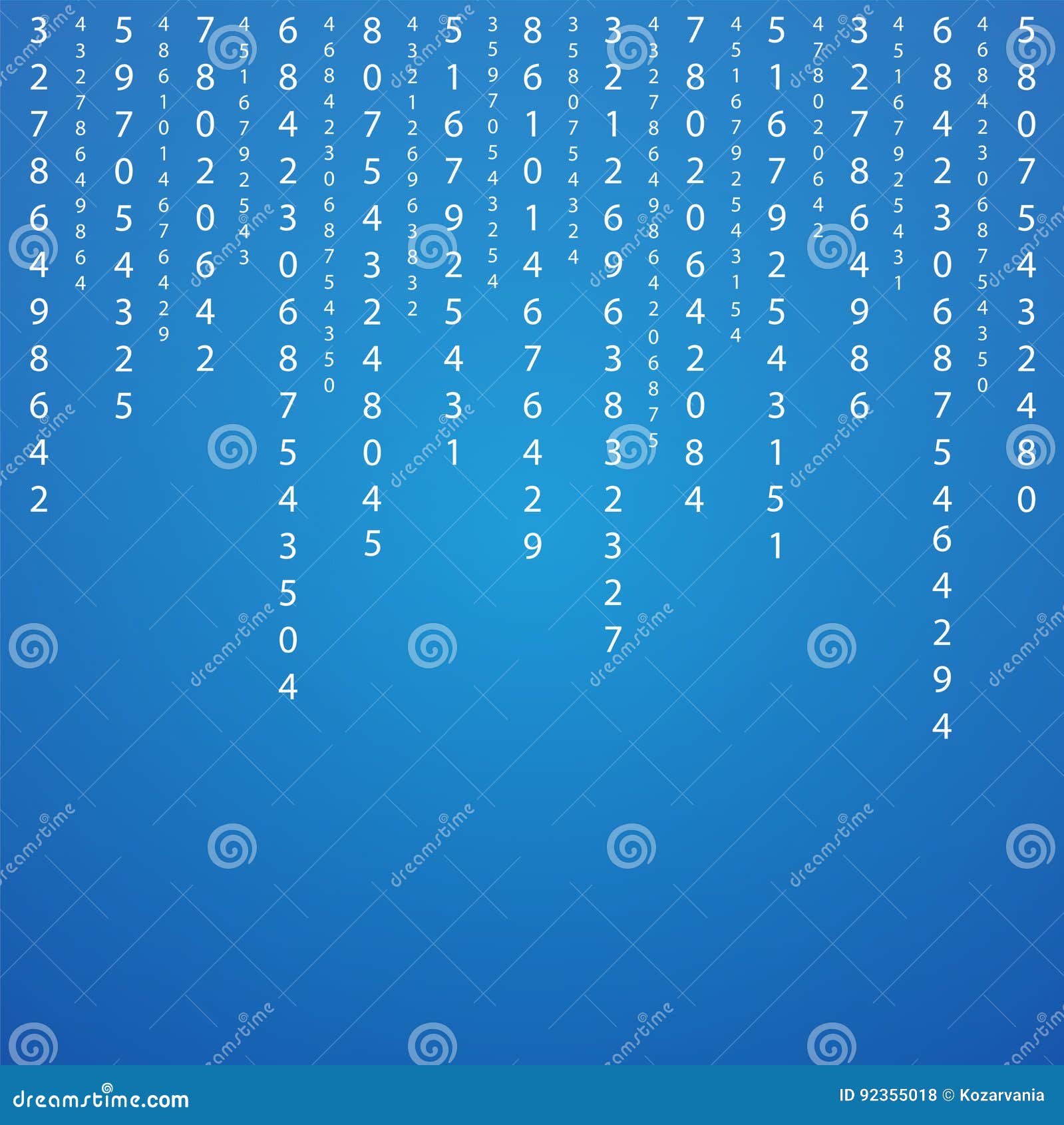 It science numbers stock vector. Illustration of bright - 92355018