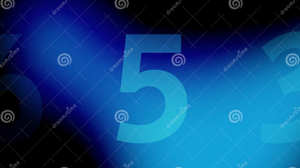 Digital Technology Dynamic Numbers on Blue Background Using Digits ...