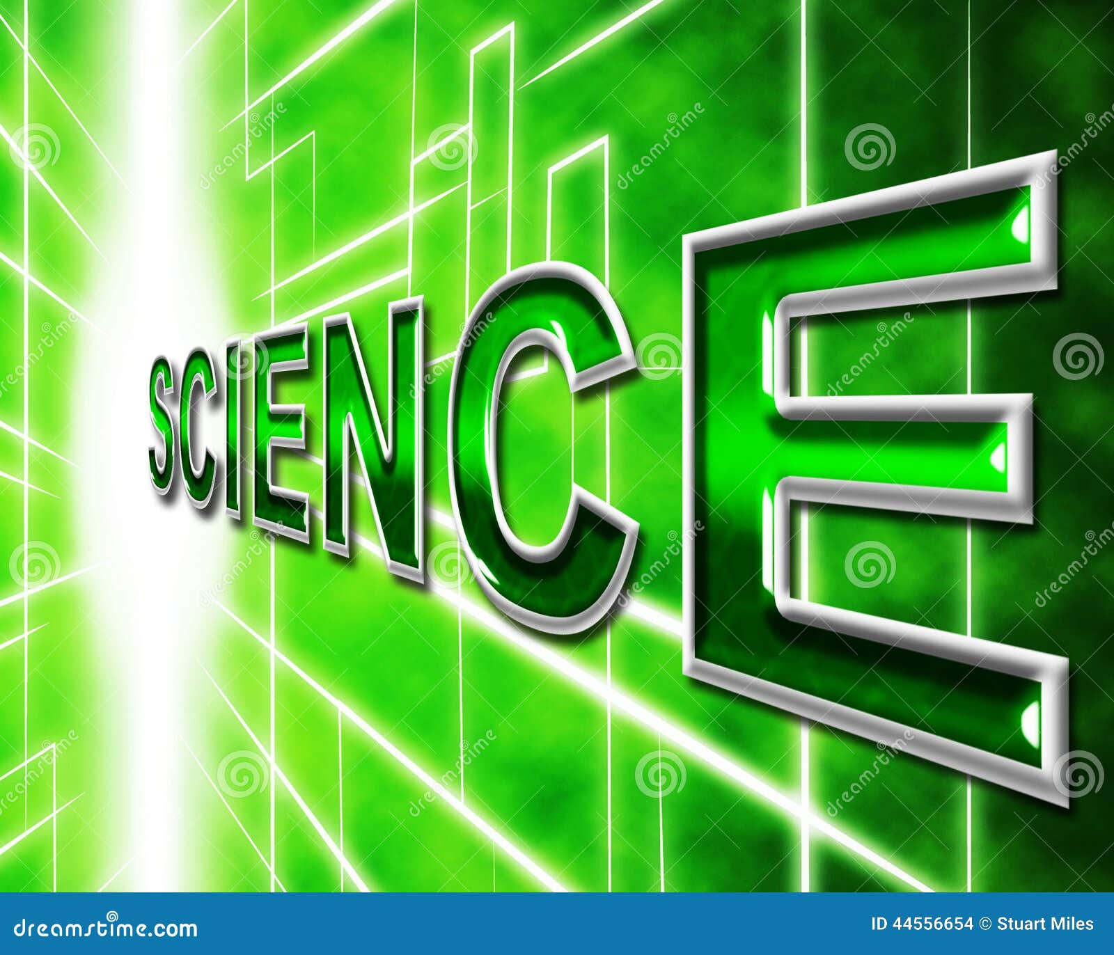 Science Online Means World Wide Web and Internet Stock Illustration ...