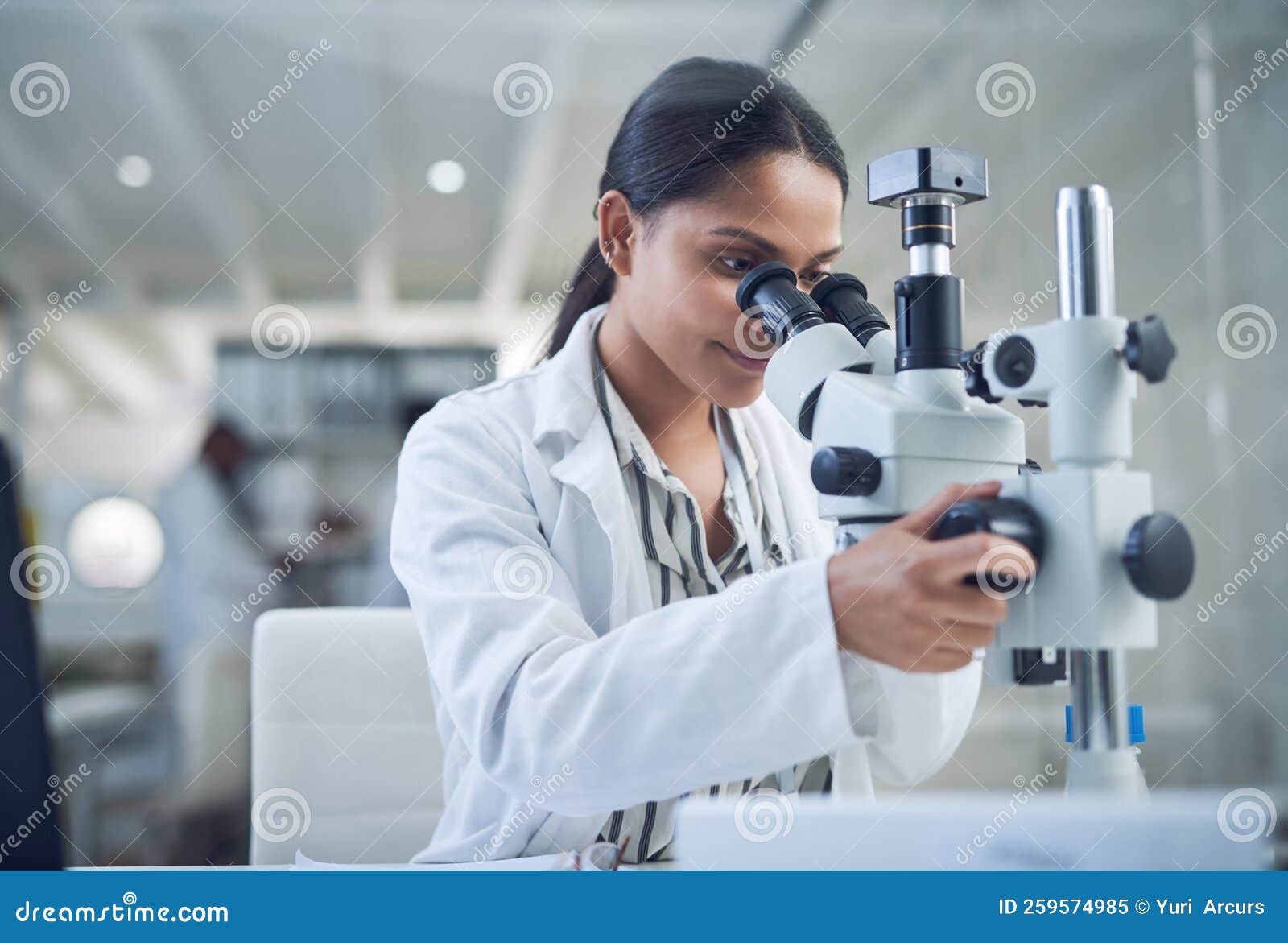 Science Opens the Door To a Better Tomorrow. a Young Scientist Using a ...