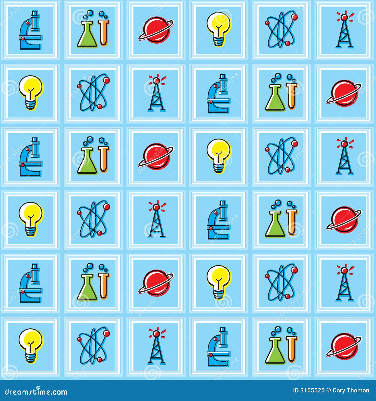 Science Pattern stock vector. Illustration of nuclear - 3155525