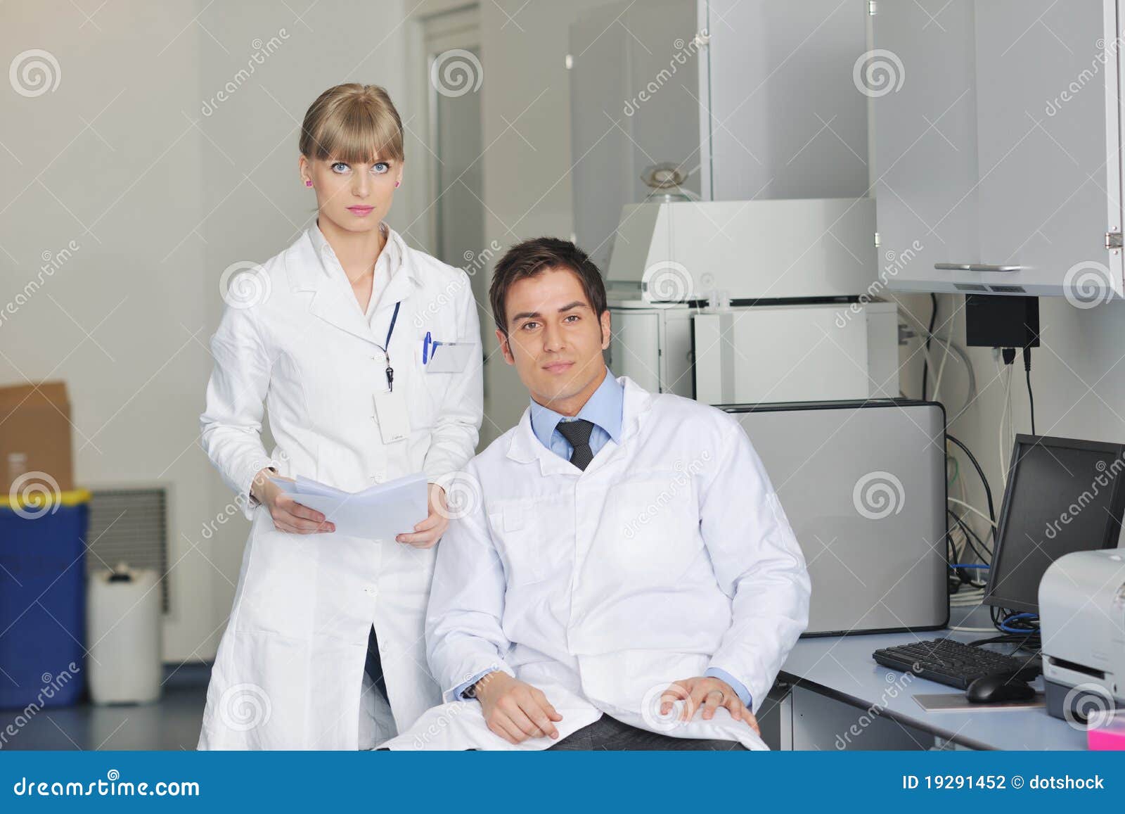 Science People in Bright Lab Stock Photo - Image of research, medicine ...