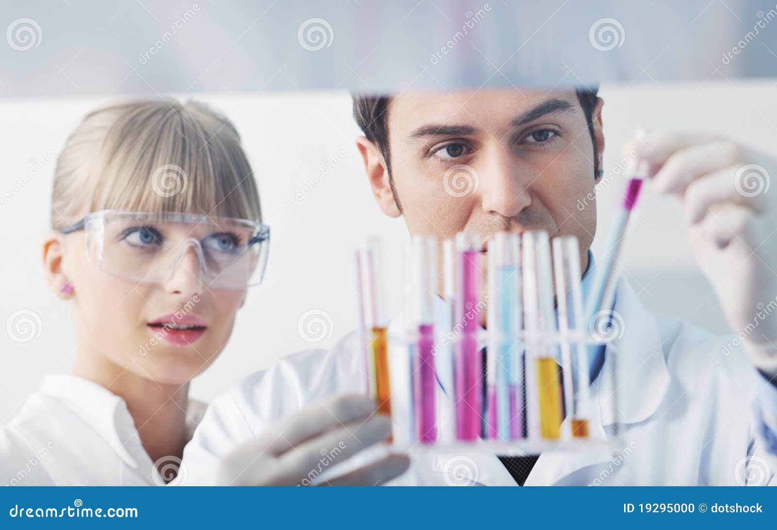 Science People In Bright Lab Stock Photo - Image: 19295000