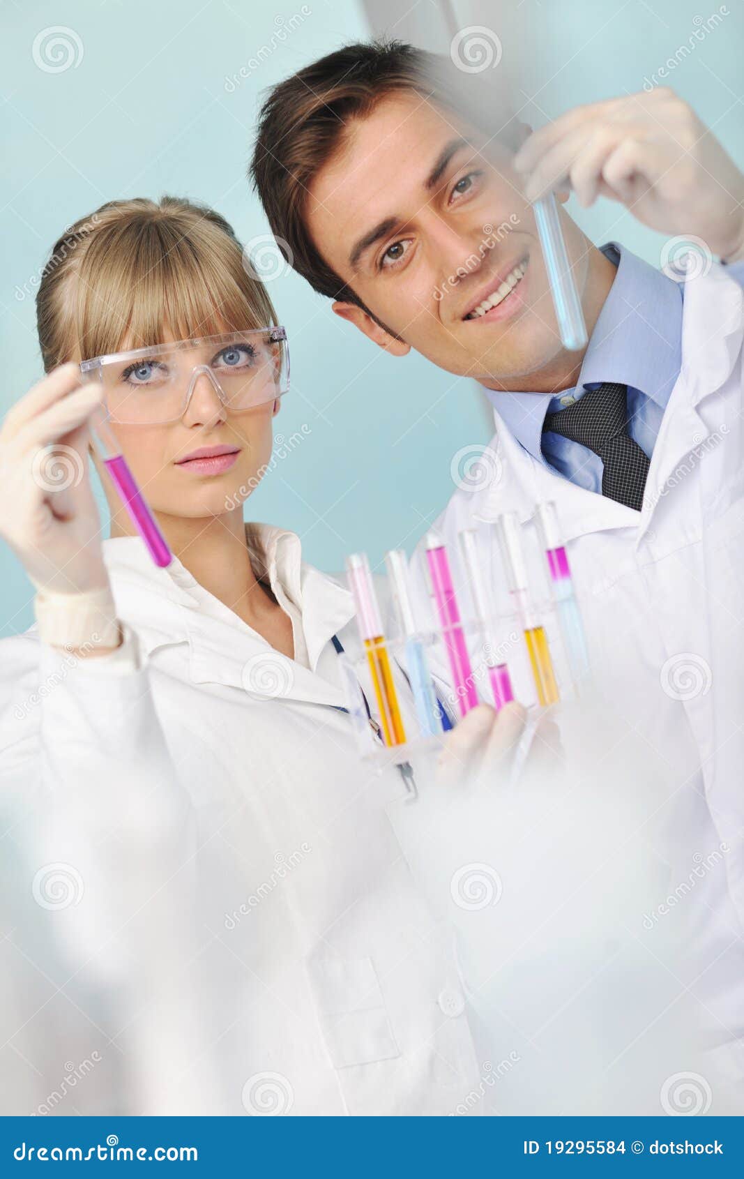 Science People In Bright Lab Stock Photo - Image: 19295584