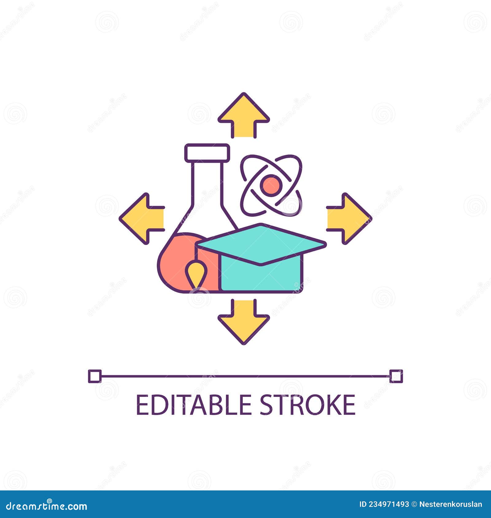 Science Popularization RGB Color Icon Stock Vector - Illustration of ...