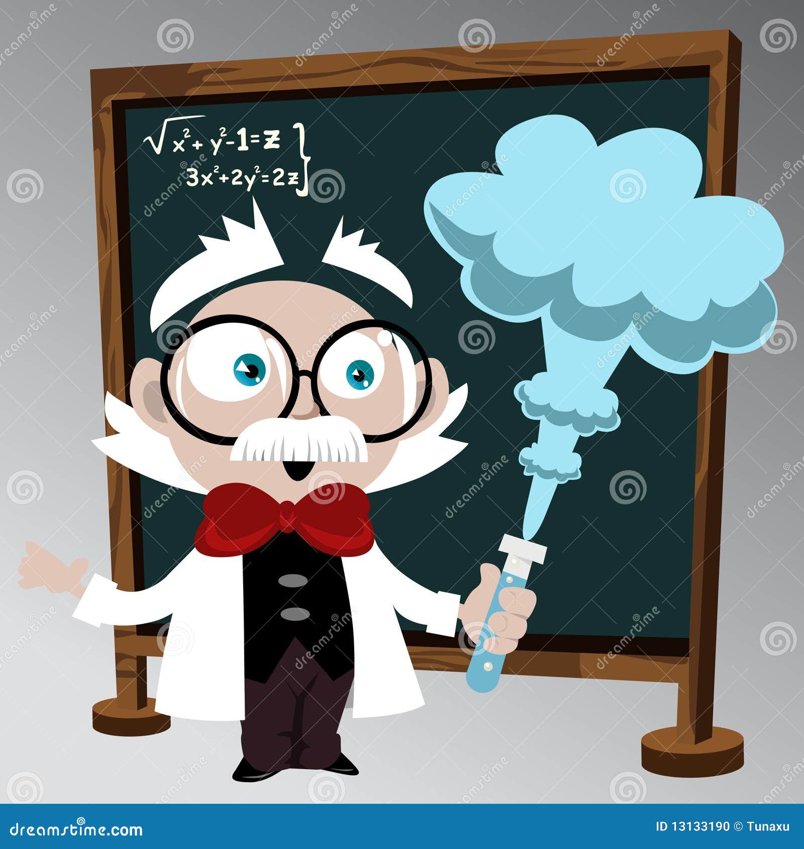Science Professor Cartoon Character Poses. Vector Collection Set ...