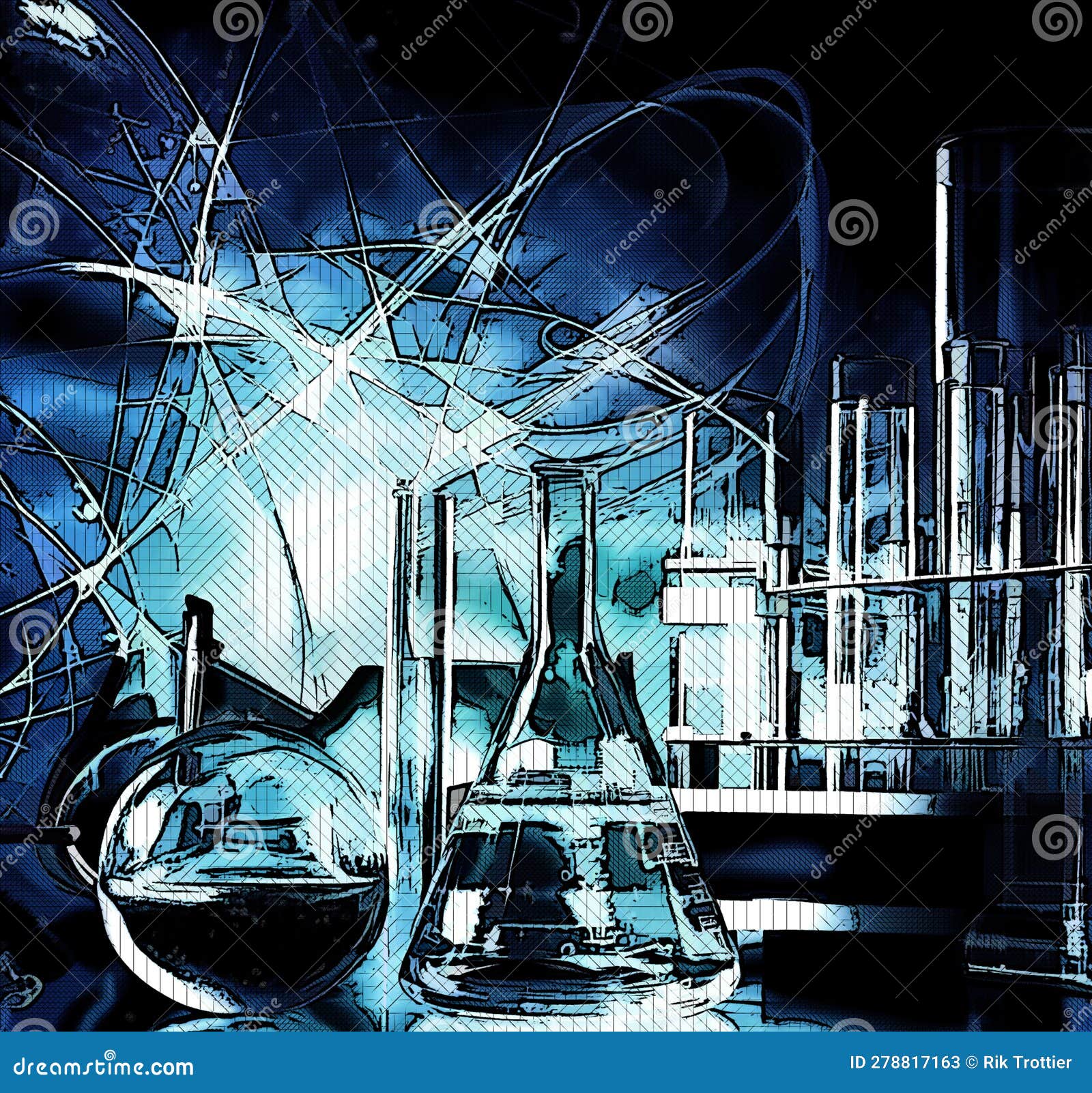 Abstract Science concept stock illustration. Illustration of ...