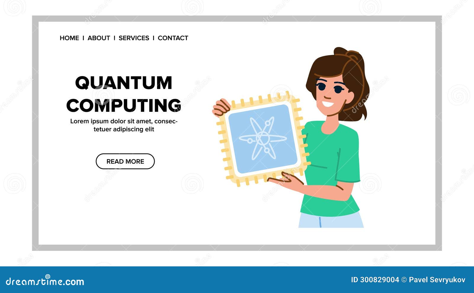 Science Quantum Computing Vector Stock Vector - Illustration of vector ...