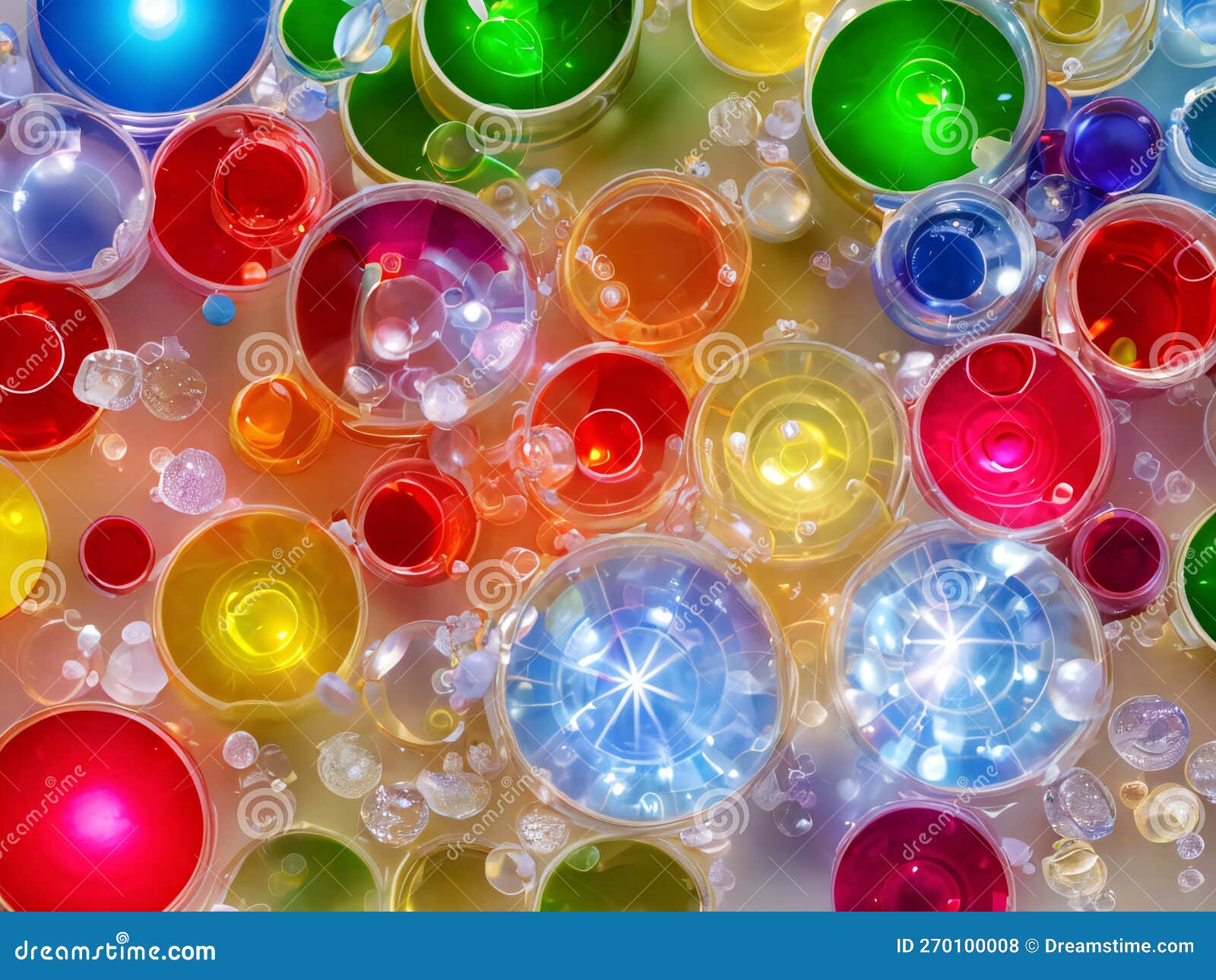 Unknown Shapes and Objects Resembling Test Tubes in a Scientific ...