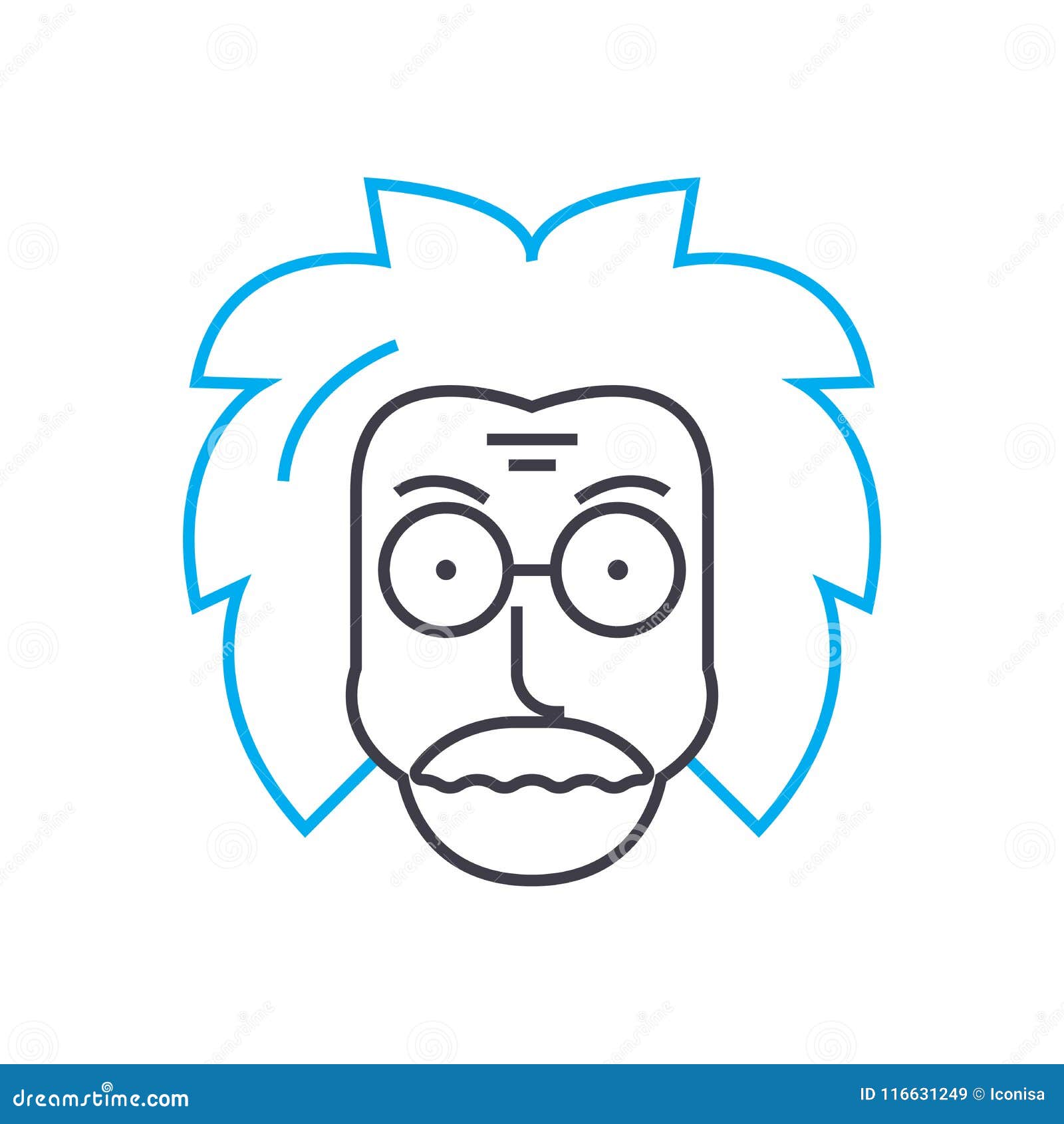 Science Representative Vector Thin Line Stroke Icon. Science ...