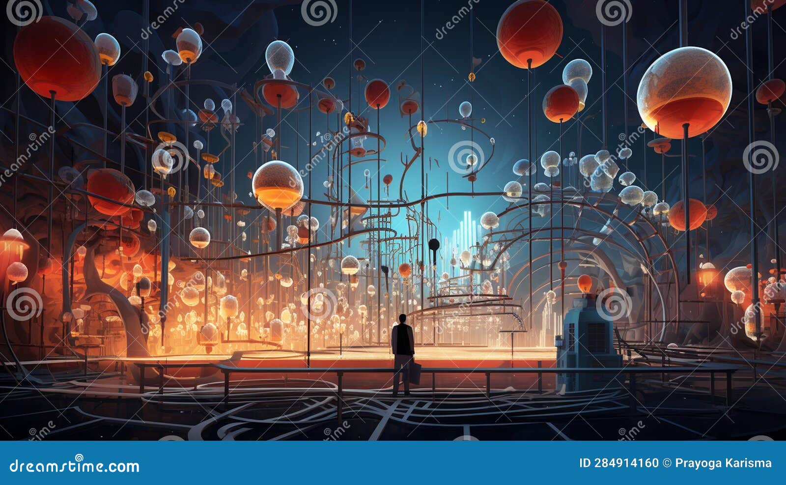 Science and Research Abstract Background, Symbolize the Pursuit of ...