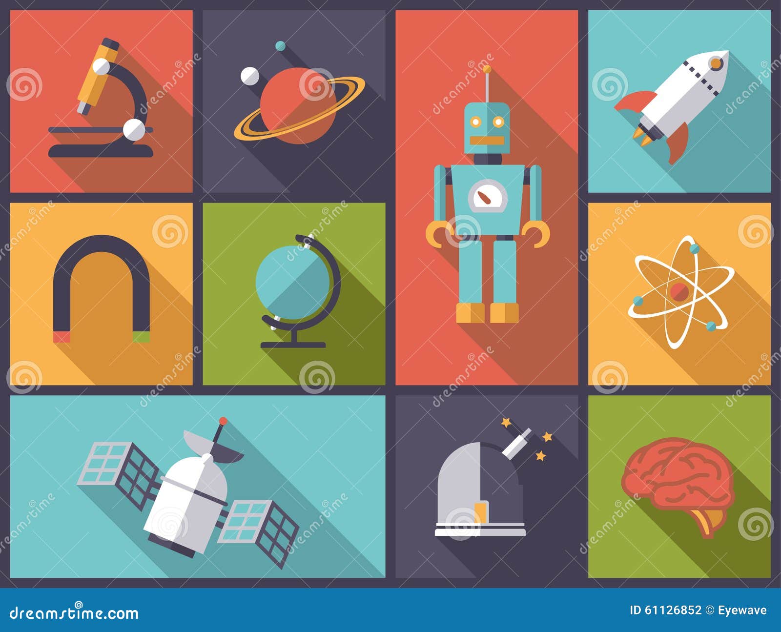 Science, Research and Engineering Vector Illustration. Stock Vector ...