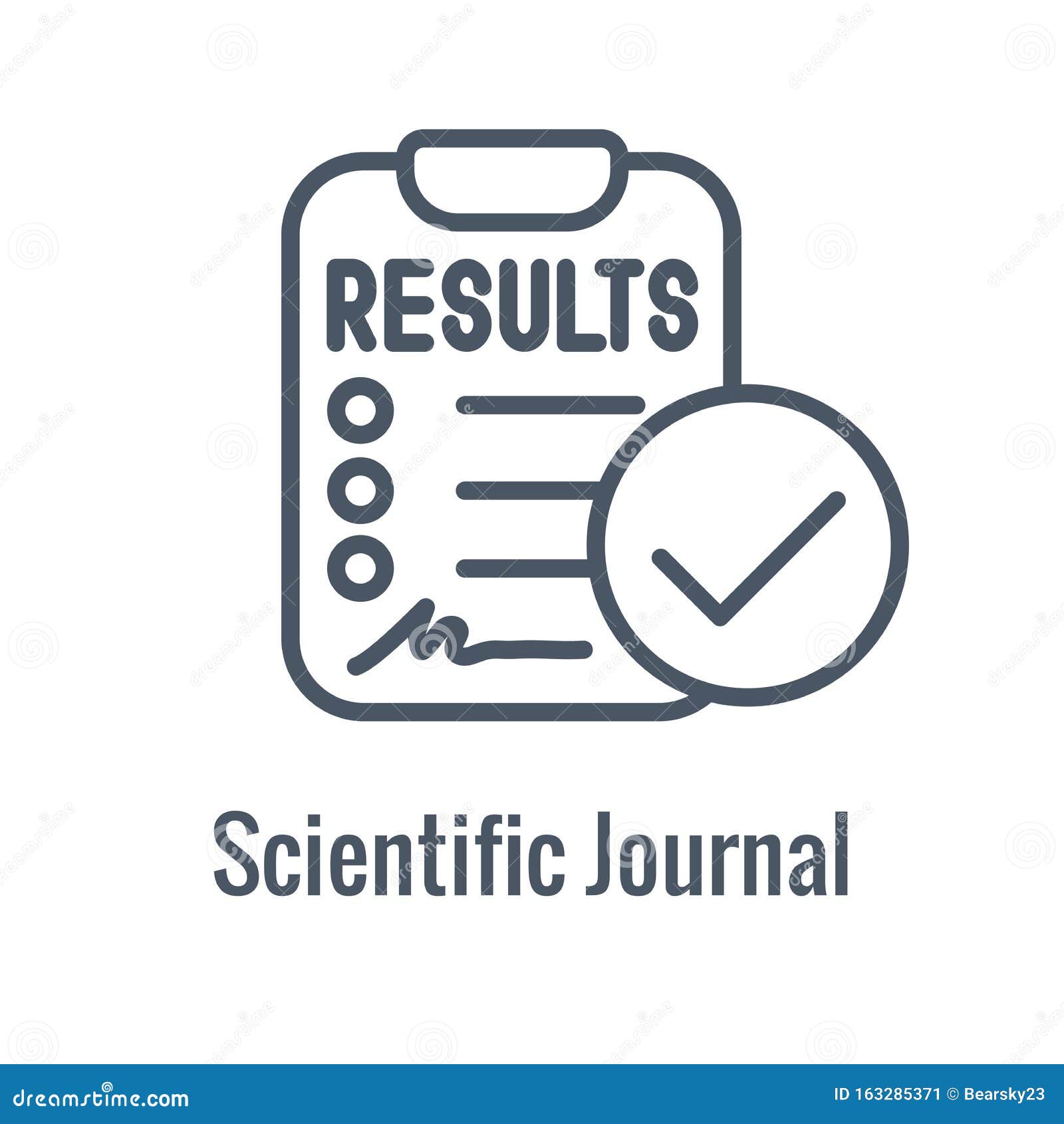 Science and Research Icon with One Part of the Scientific Process Stock ...