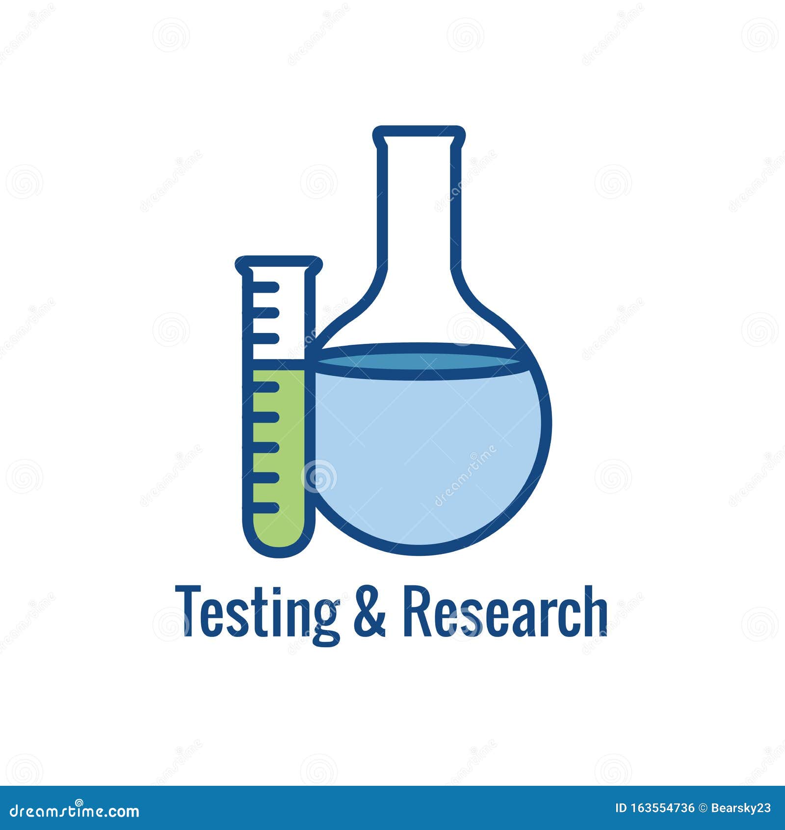 Science and Research Icon with One Part of the Scientific Process Stock ...
