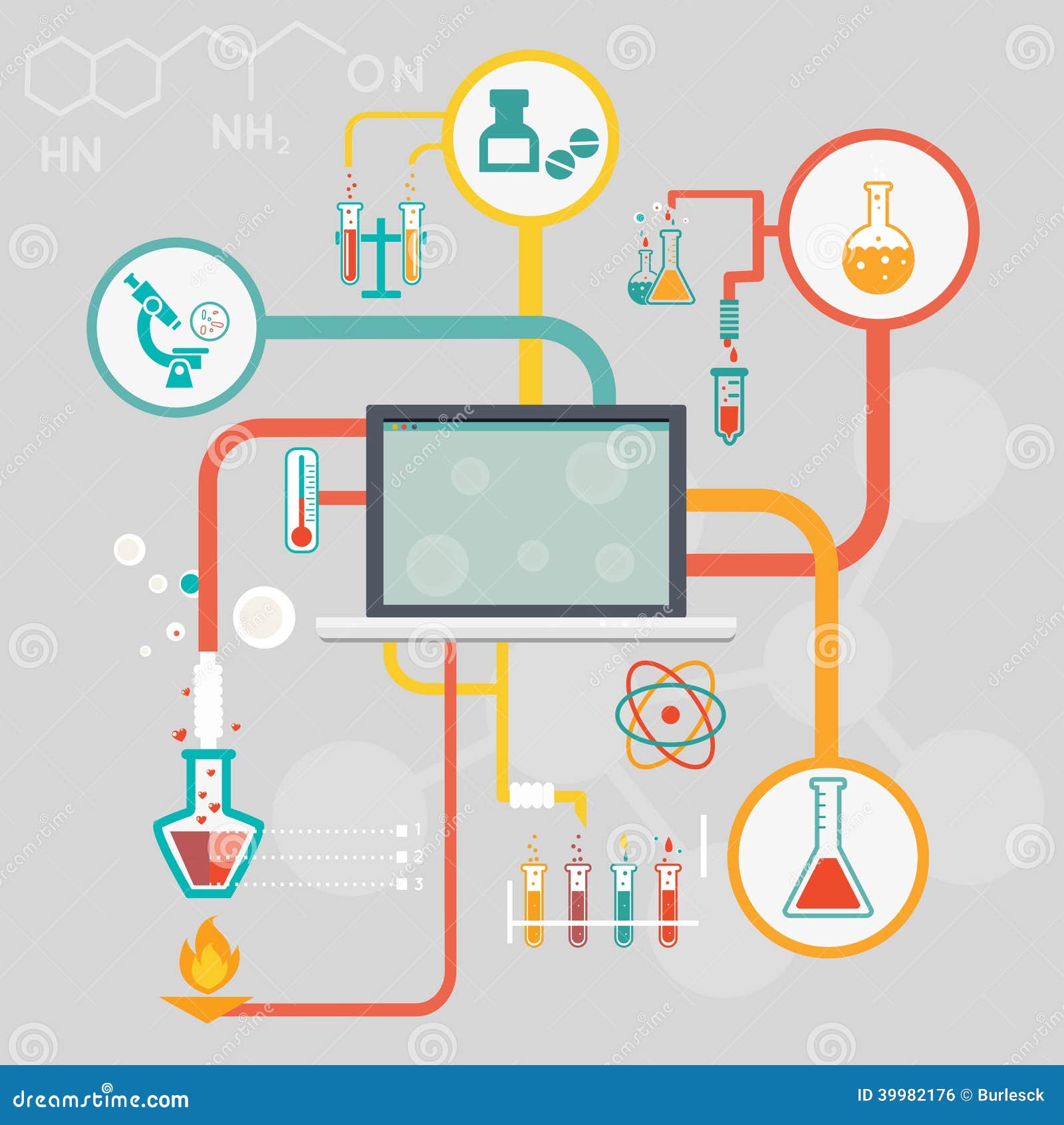 Science and Research Infographics Stock Vector - Illustration of ...