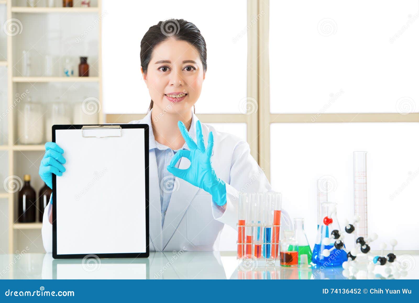 Science Research Result is Ok for Develop New Technology Stock Photo ...